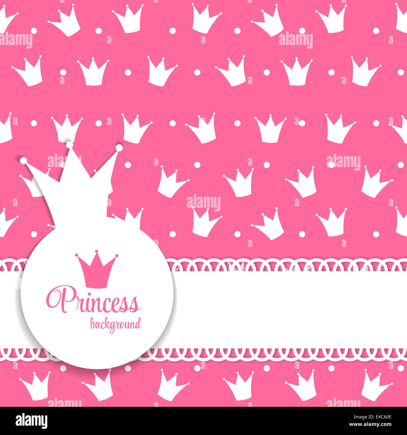 Princess Crown Background Vector Illustration Stock Photo - Alamy