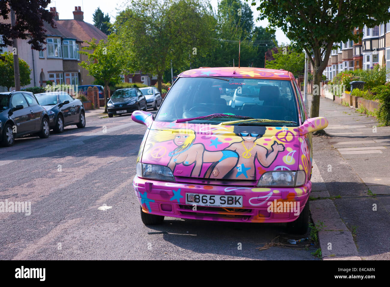 Renault Hippy car Stock Photo - Alamy