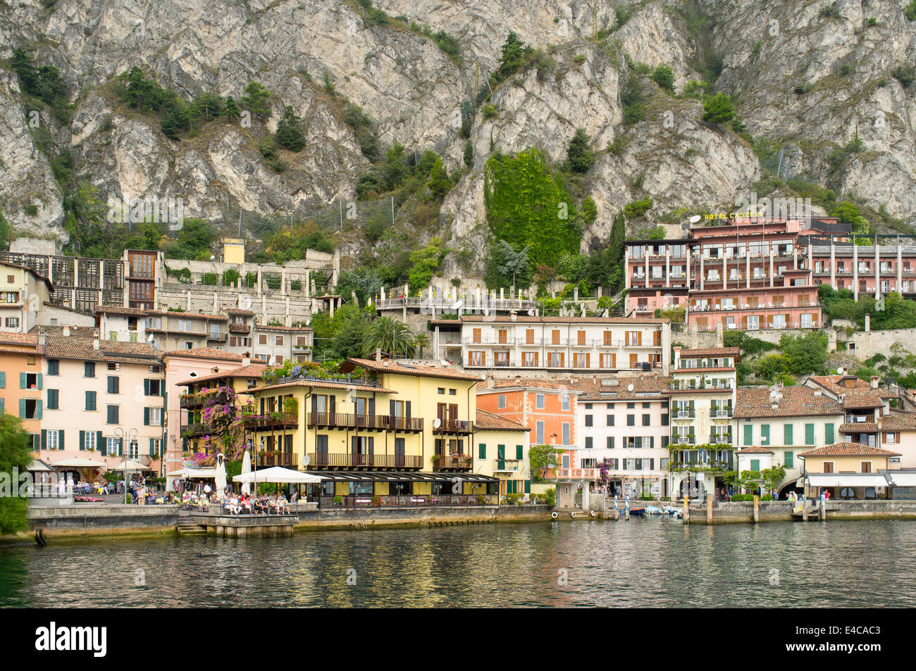 Hotels in Limone, Lake Garda Italy Stock Photo - Alamy