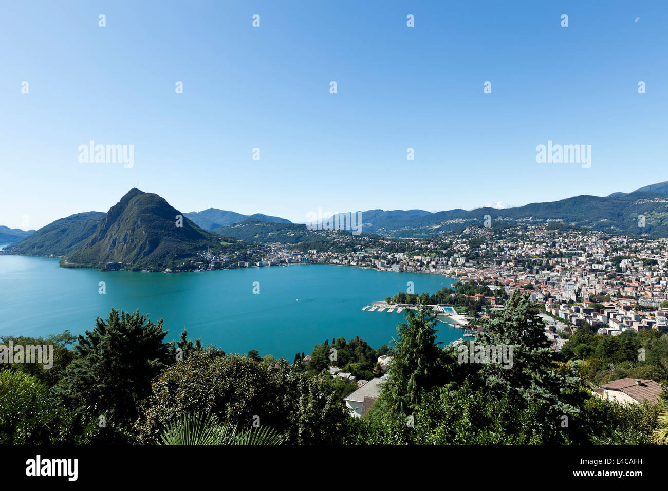 Lugano panoramic view hi-res stock photography and images - Alamy