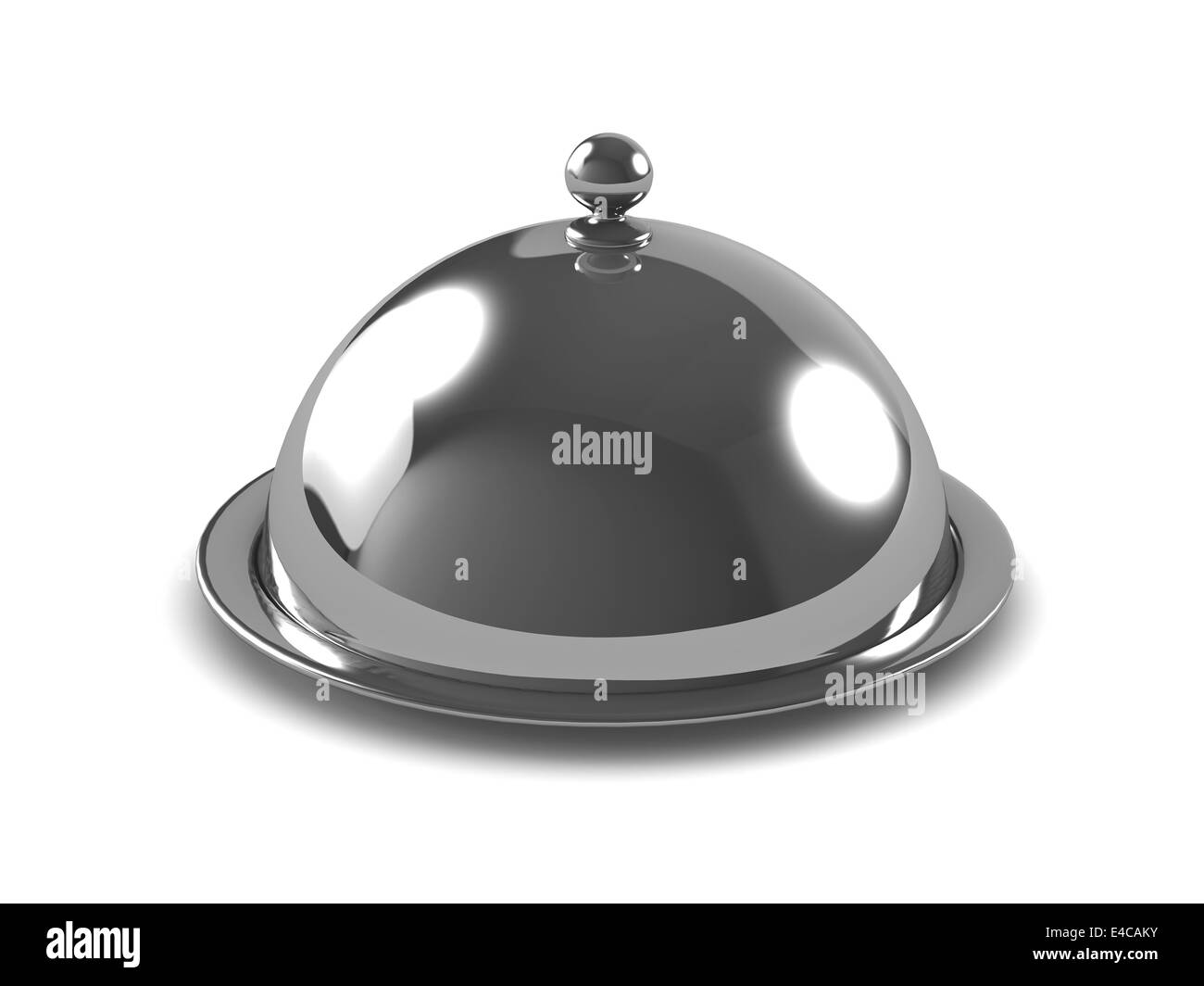 3d Silver service tray Stock Photo - Alamy