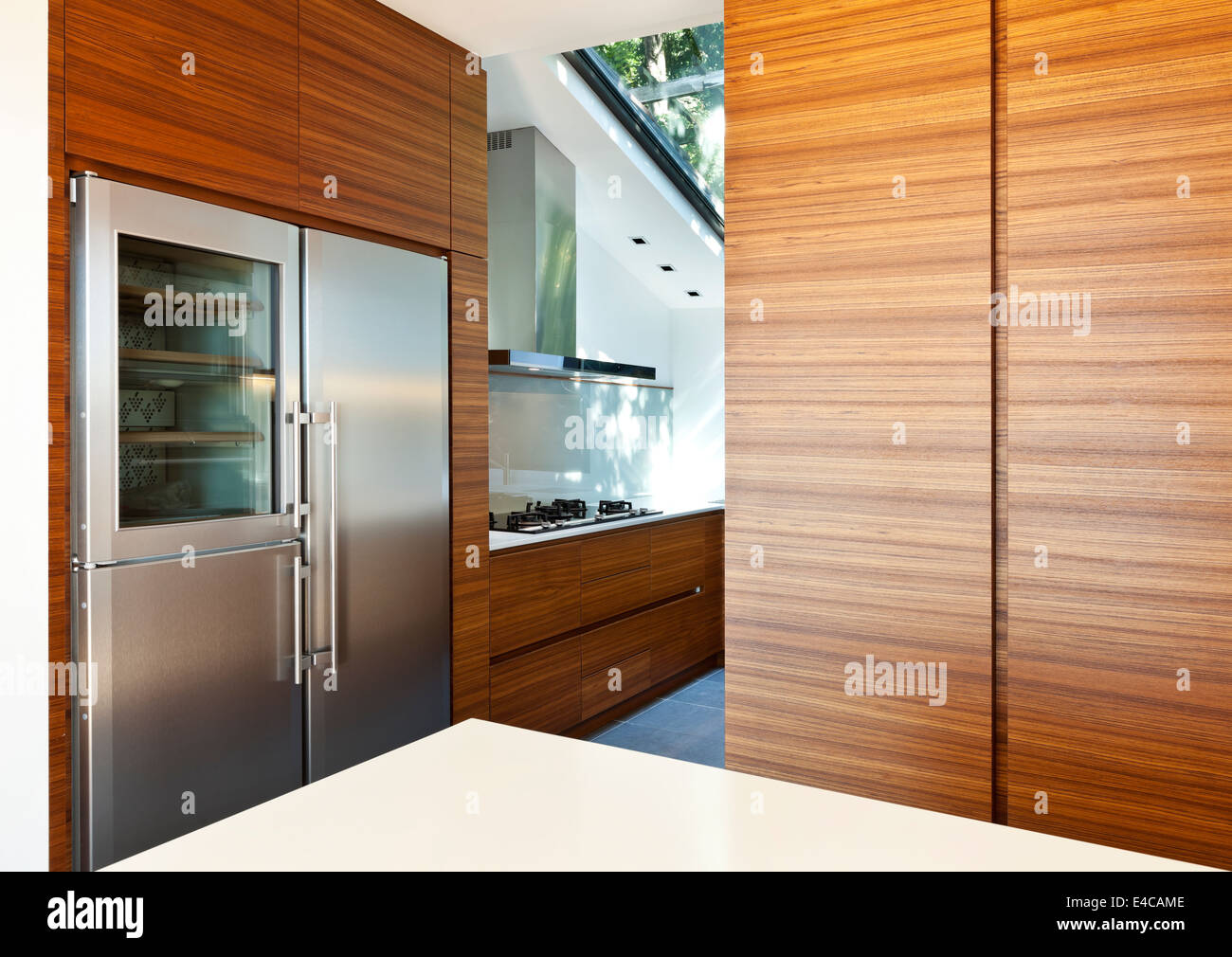 Modern empty apartment, kitchen view Stock Photo - Alamy