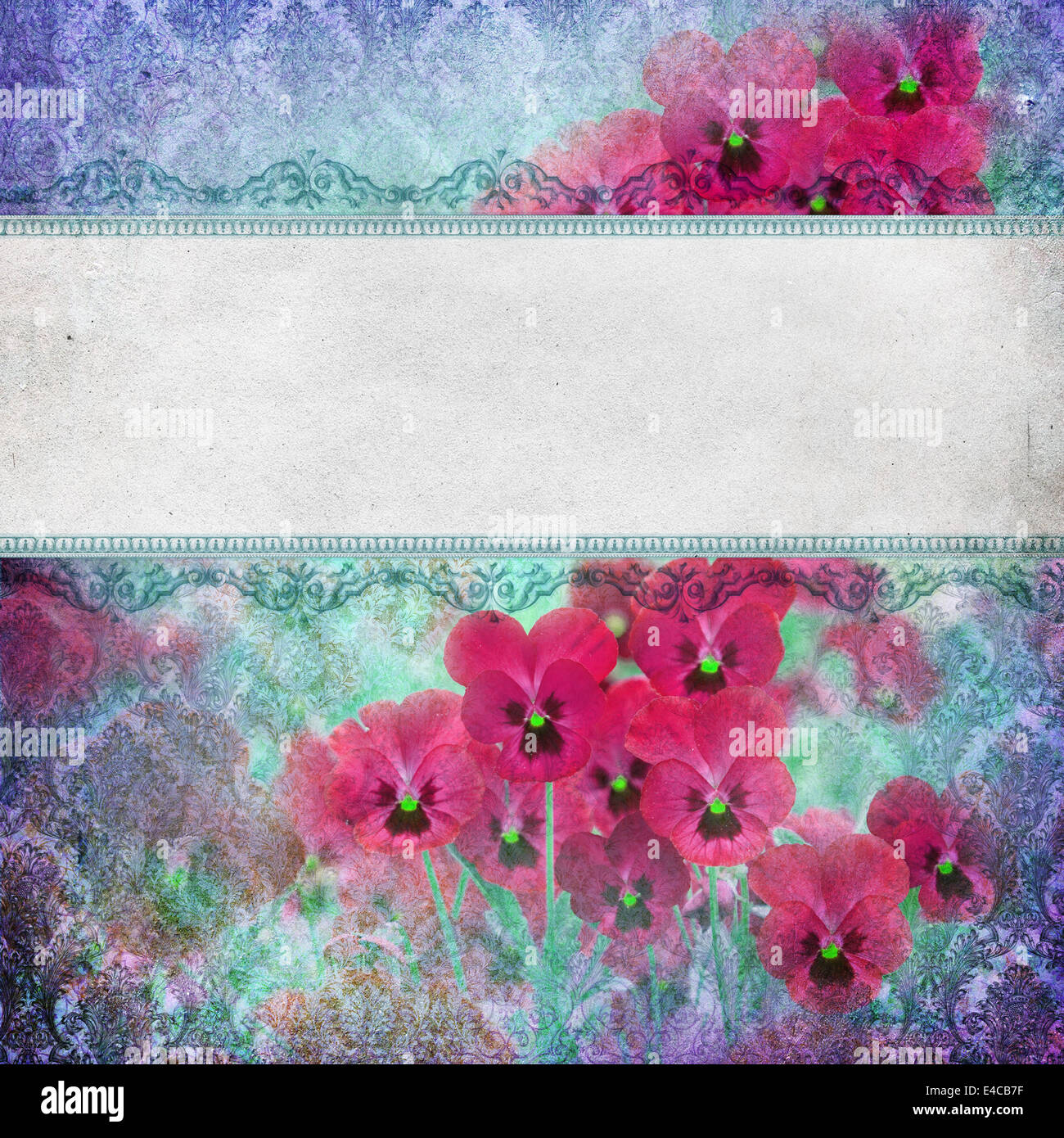 Vintage shabby chic background Stock Photo - Alamy