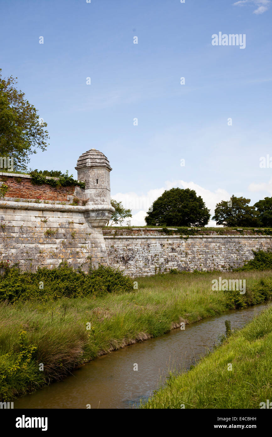The ancient royal harbour of Brouage (France), sanded up nowadays ...