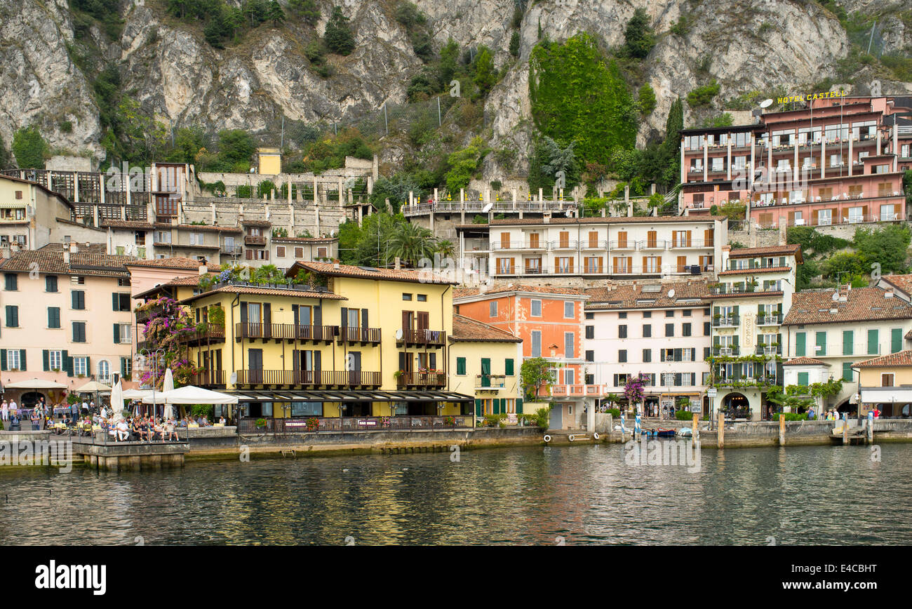 Hotels in Limone, Lake Garda Italy Stock Photo - Alamy