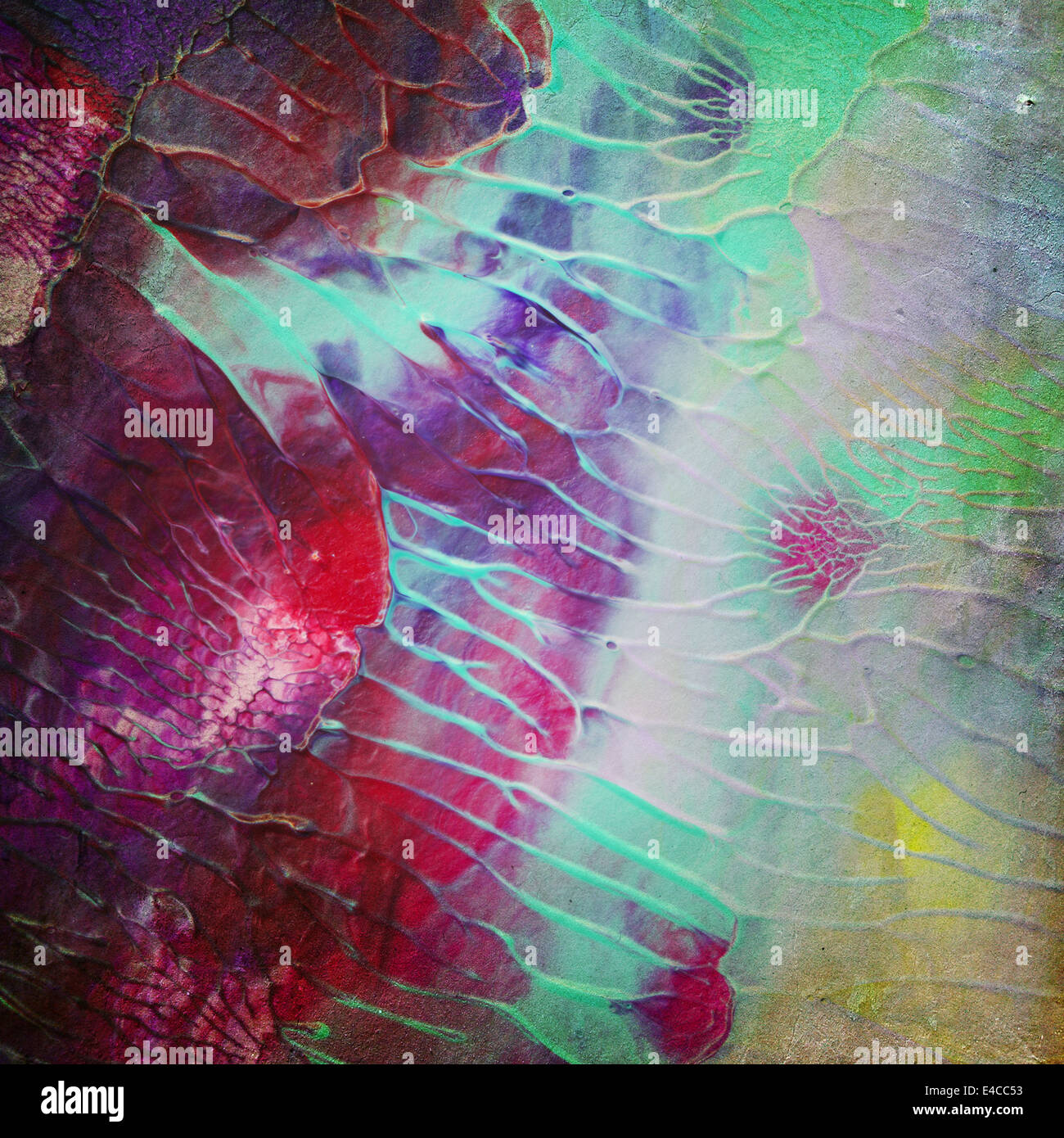 acrylic paint on old paper background Stock Photo - Alamy