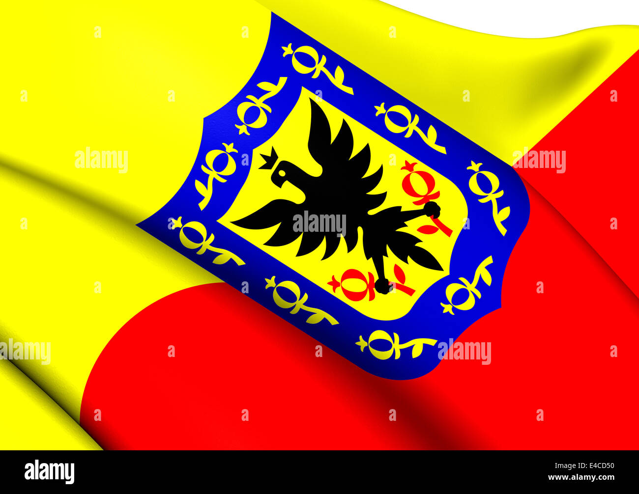 Flag of Bogota, Colombia. Close Up Stock Photo - Alamy