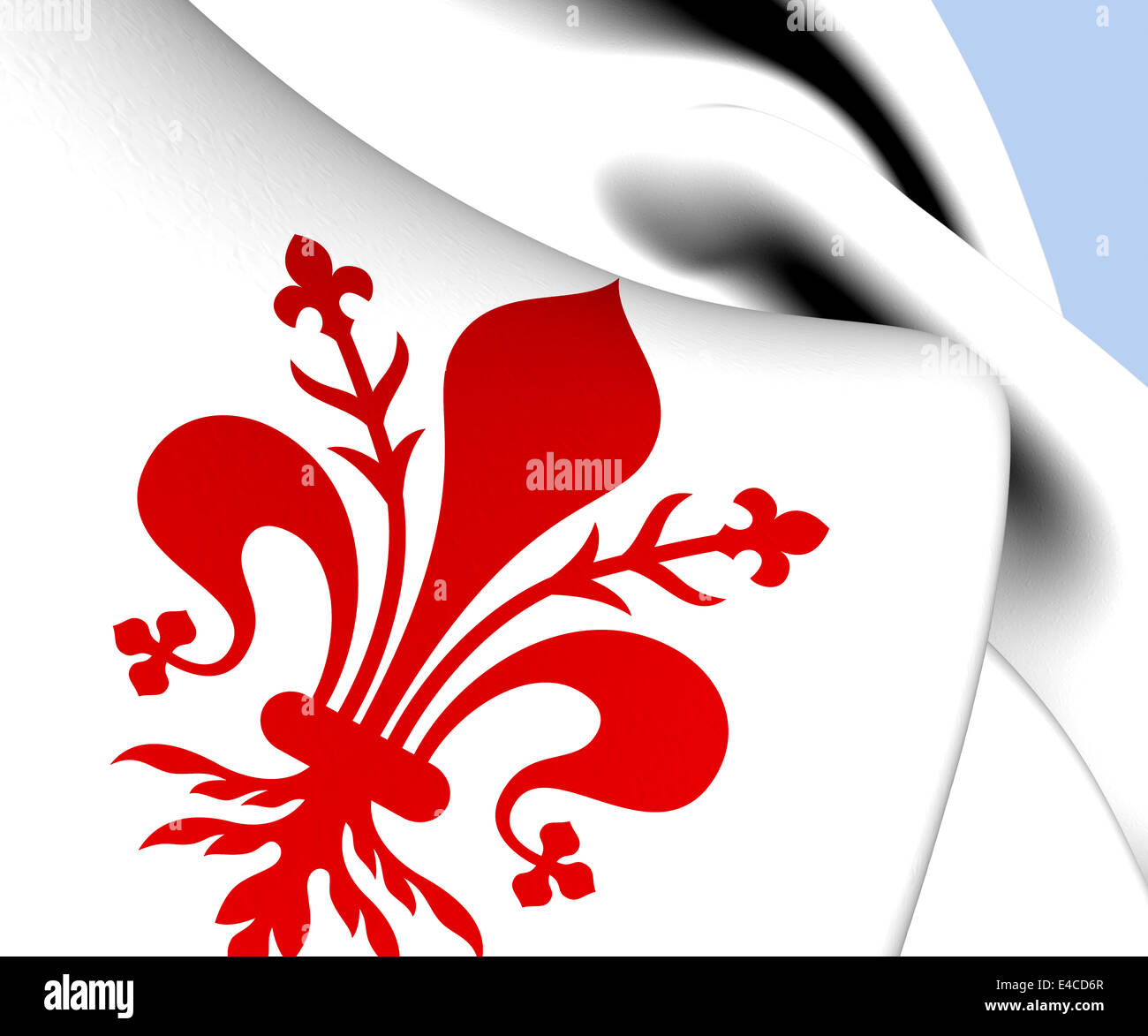 Flag of Florence, Italy. Close Up Stock Photo - Alamy