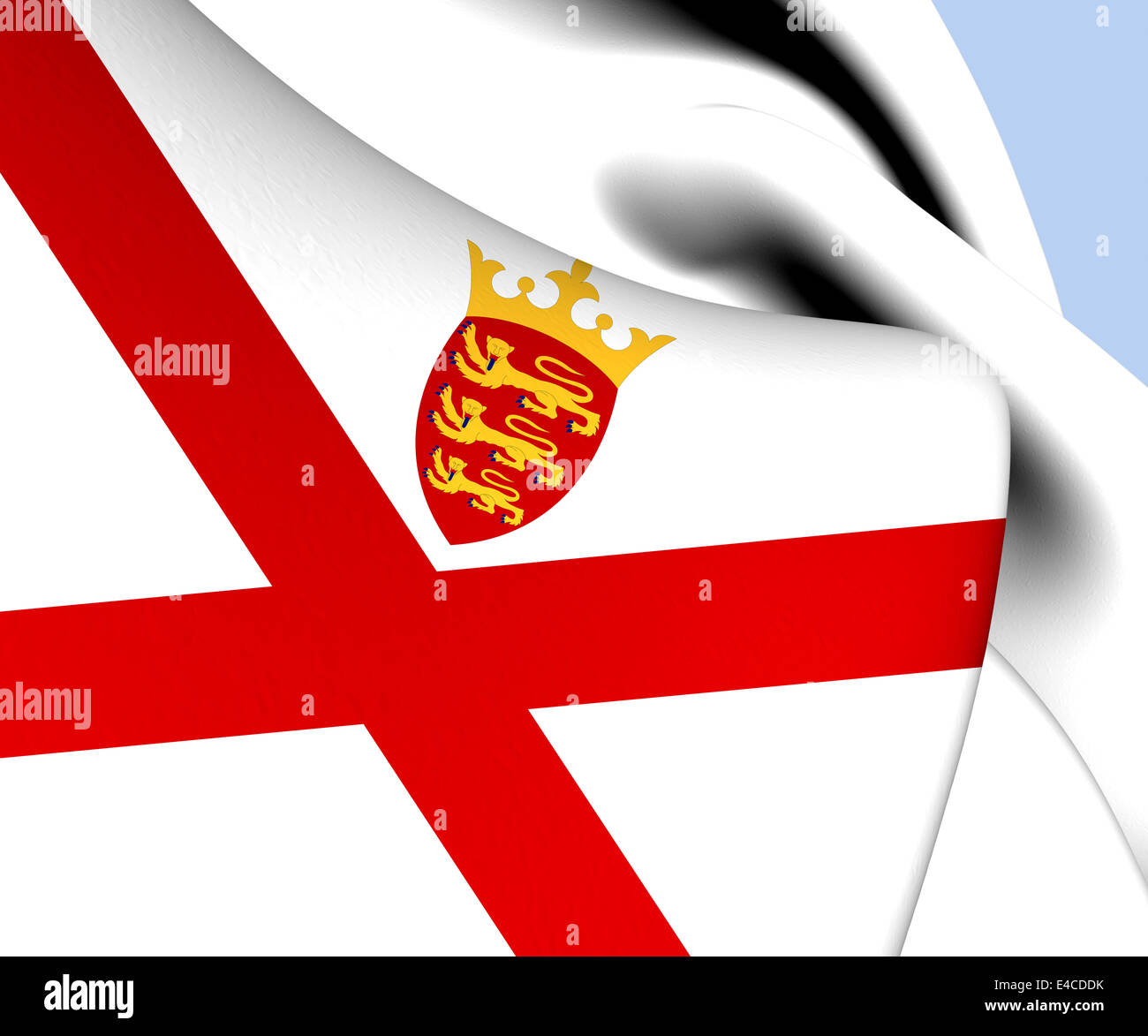 Jersey crown dependency flag hi-res stock photography and images - Alamy