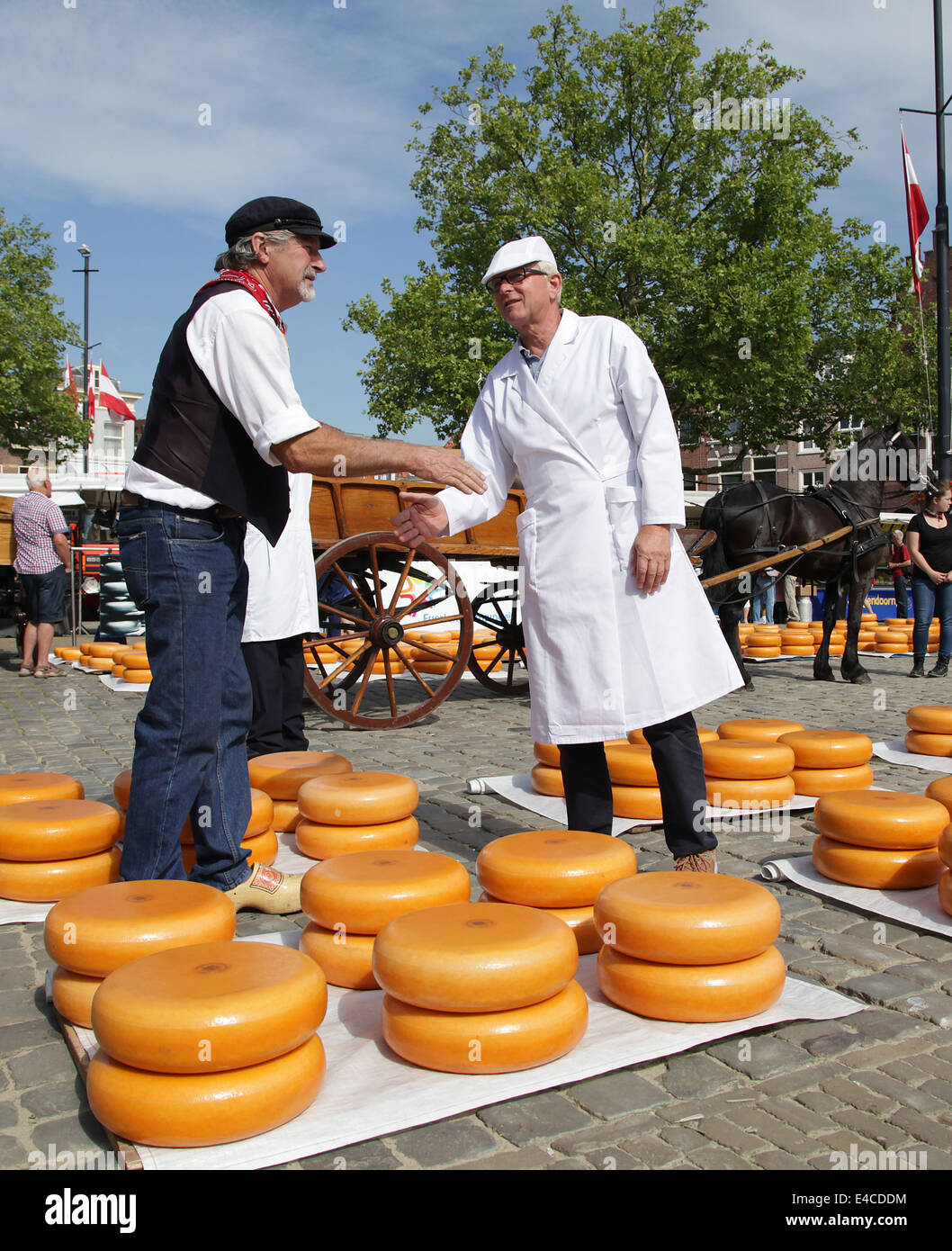 Gouda Cheese.Cheese market.Holland.Netherlands.Dutch Cheese.Tourism ...