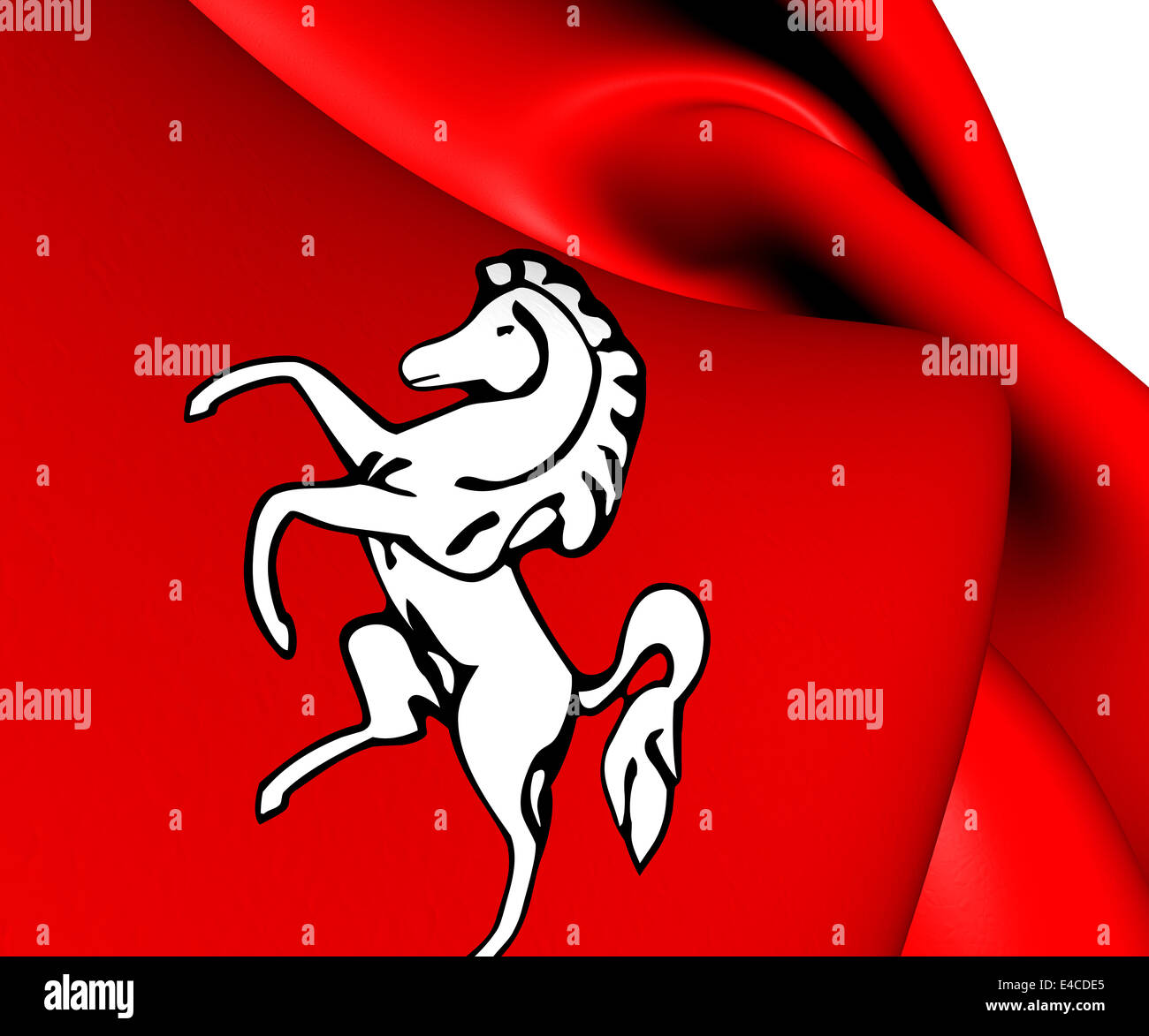 Flag of Kent, England. Close Up Stock Photo - Alamy