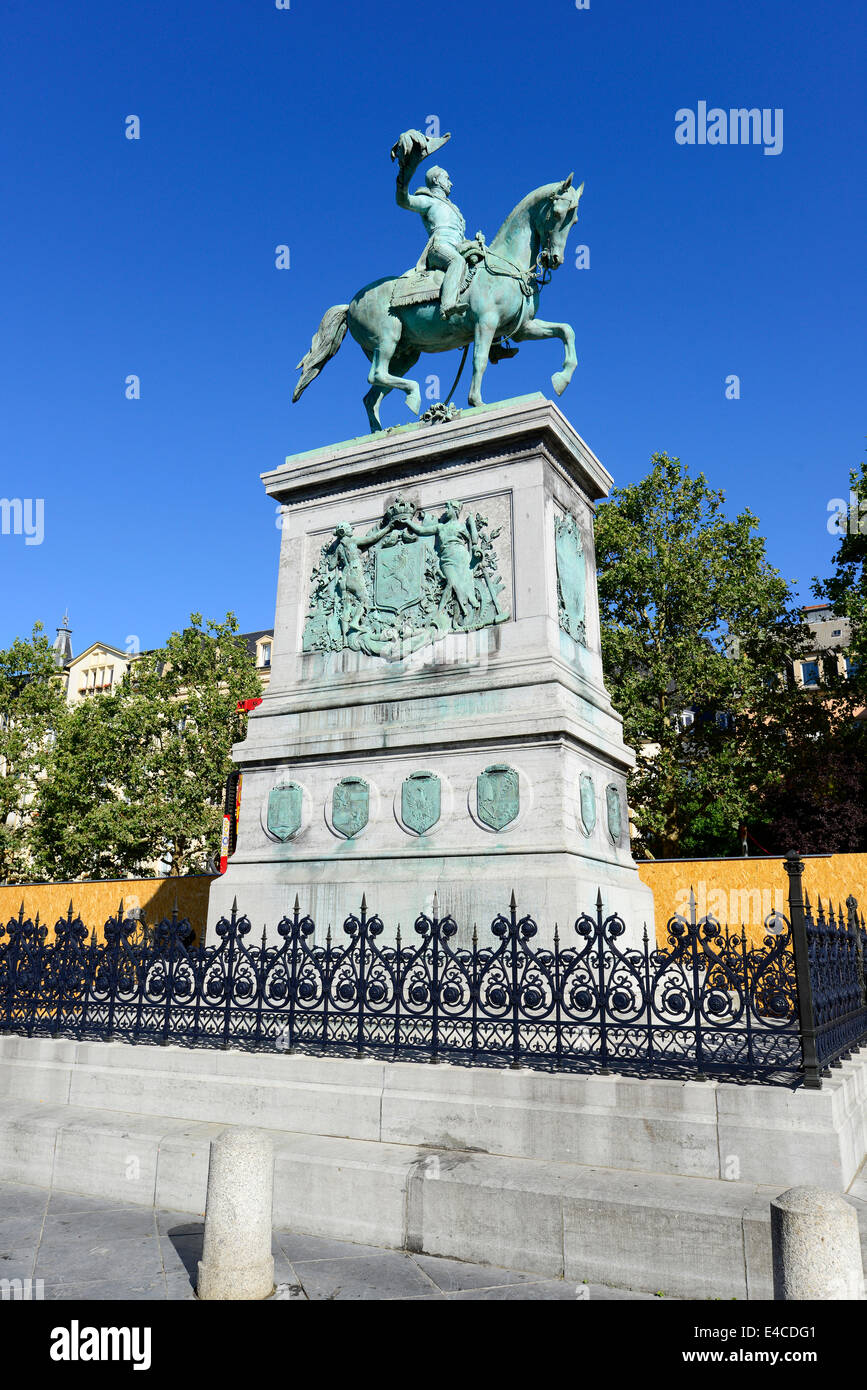 Statue of grand duke william ii luxembourg hi-res stock photography and ...