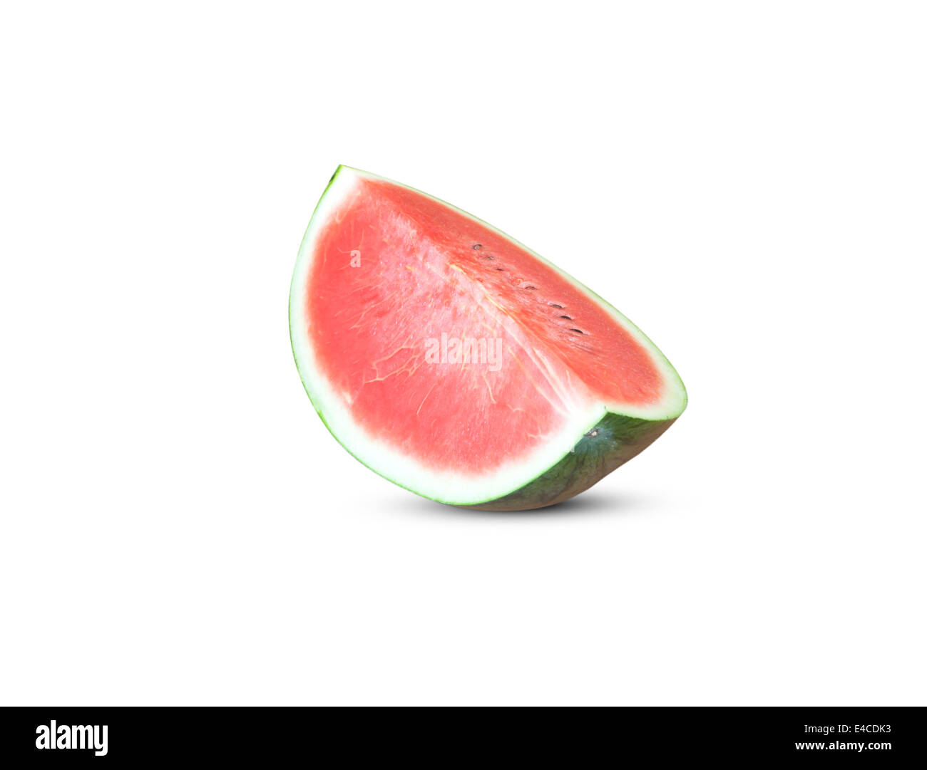 Cut watermelon piece isolated on white background Stock Photo - Alamy