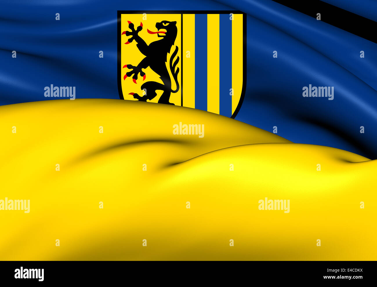 Flag of Leipzig, Germany. Close Up Stock Photo - Alamy