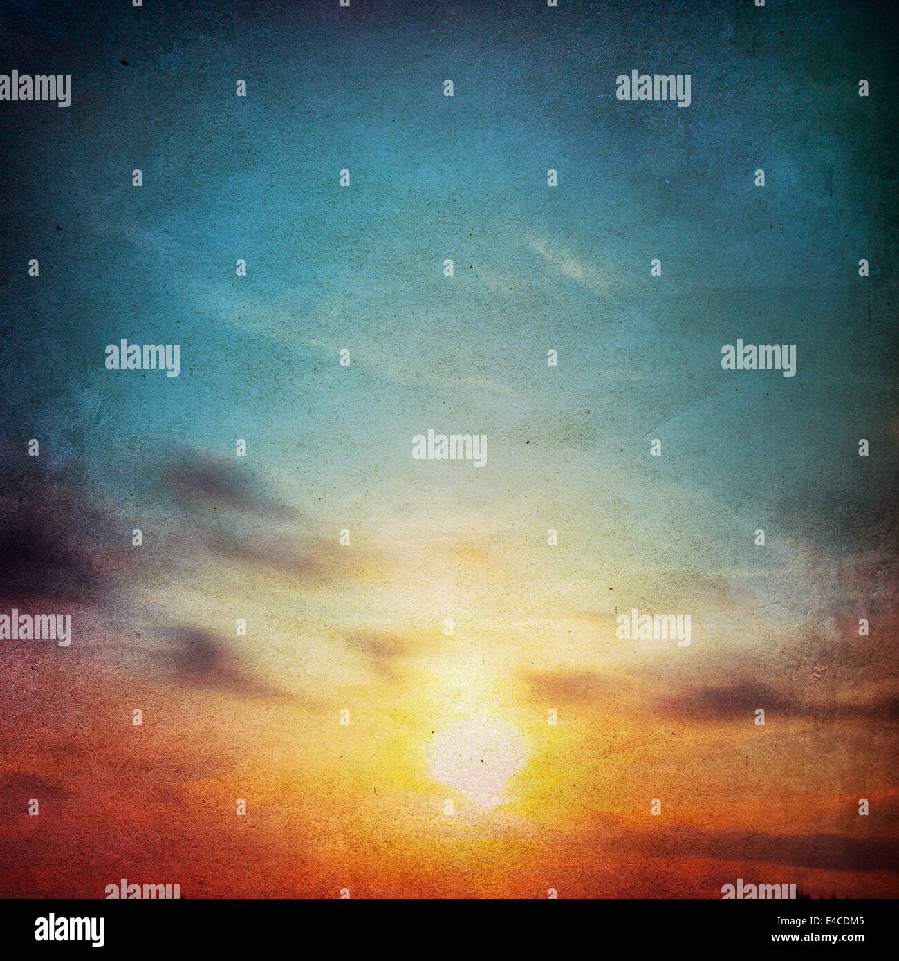 Vintage background with clouds in the sky Stock Photo - Alamy