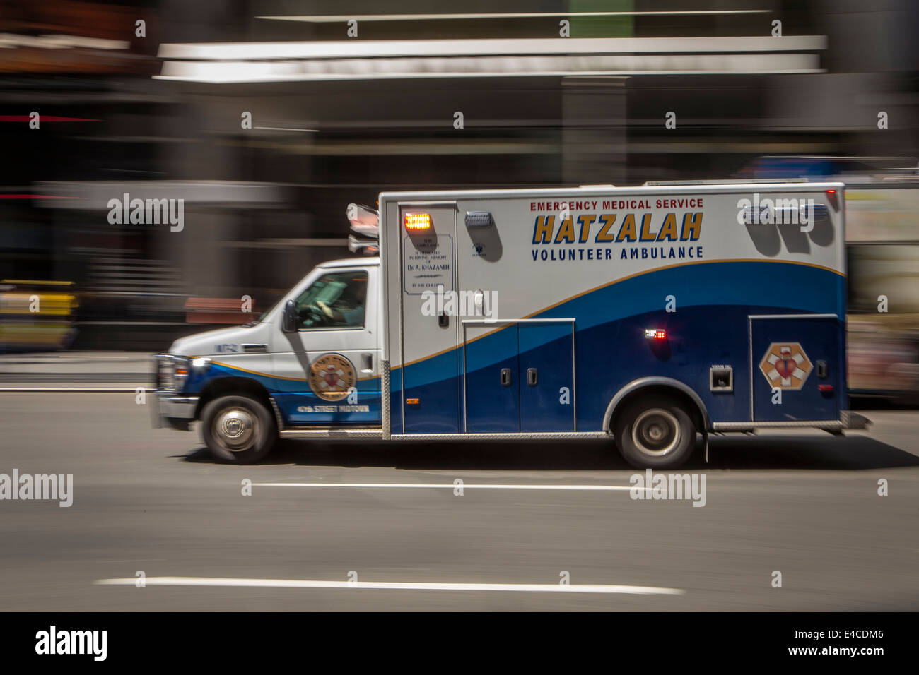 An Hatzalah Hasidic Jewish ambulance is pictured in the New York City ...