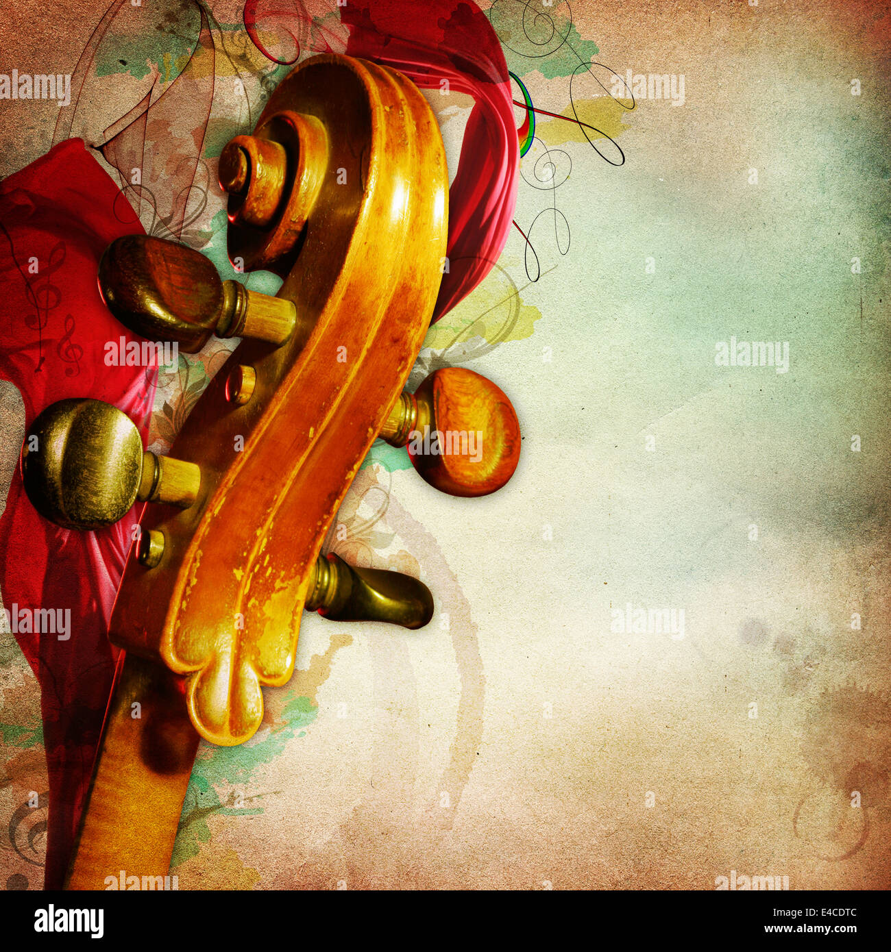 Vintage music background Stock Photo - Alamy