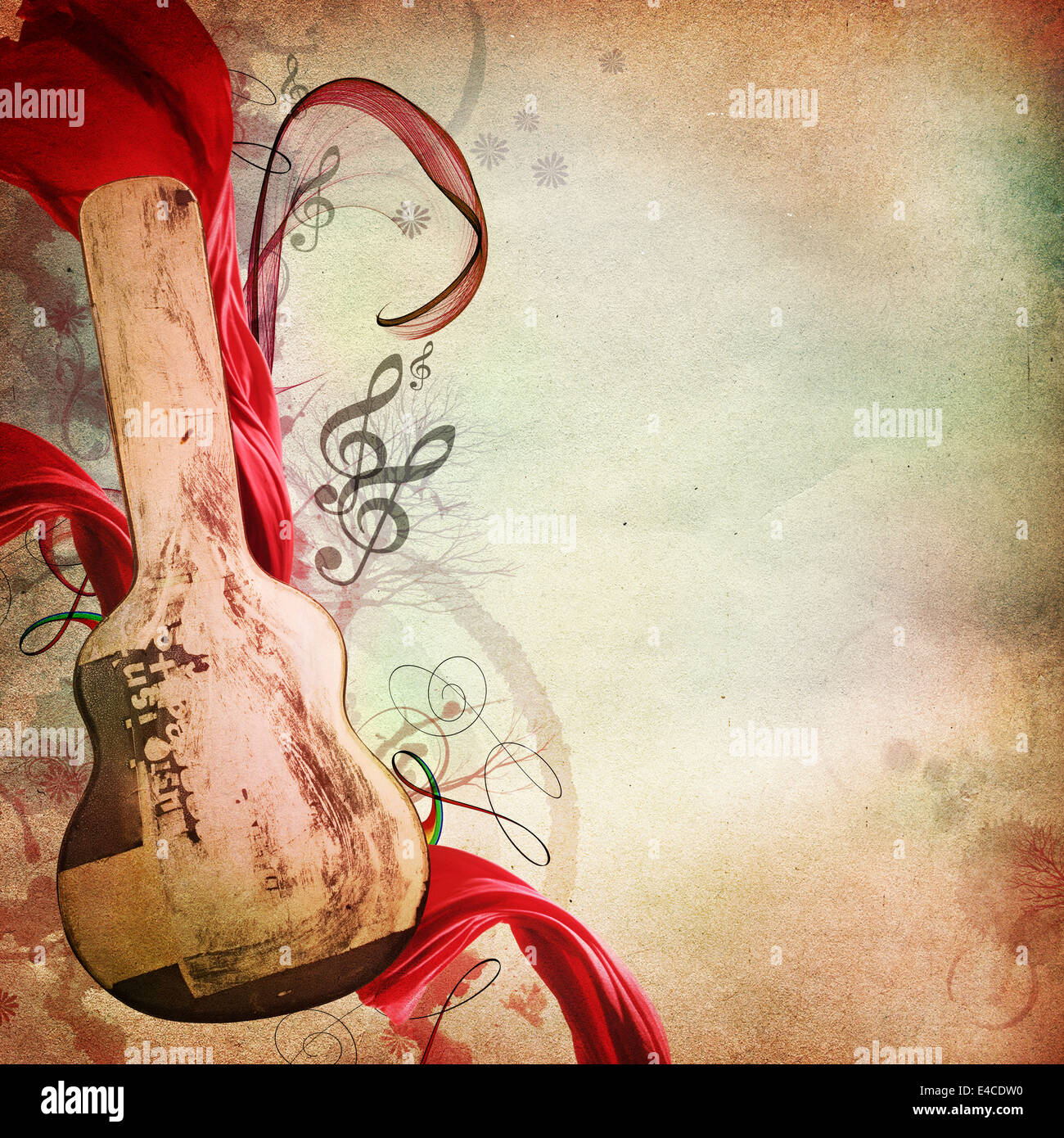 Vintage music background Stock Photo - Alamy