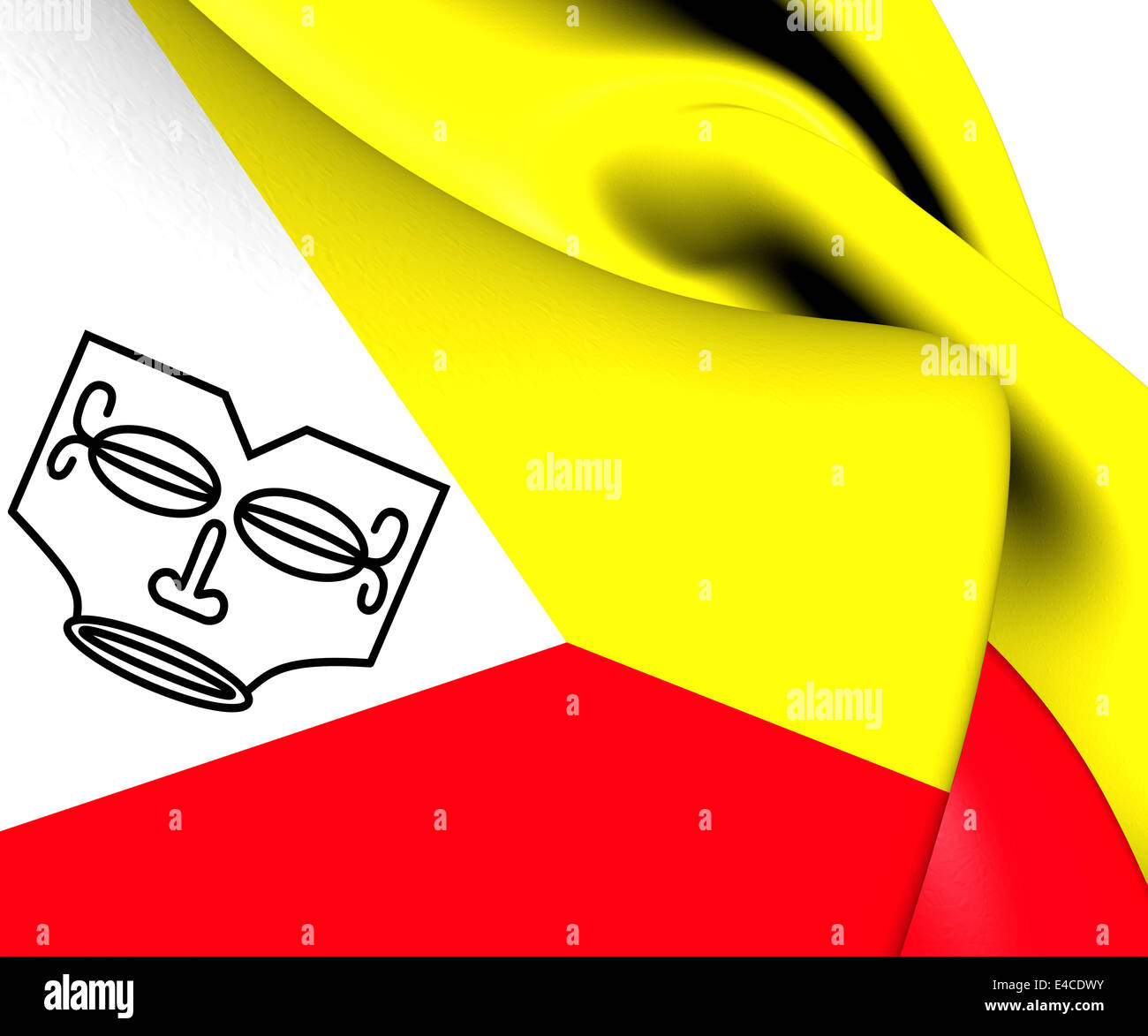 Flag of Marquesas Islands, French Polynesia. Close Up Stock Photo - Alamy
