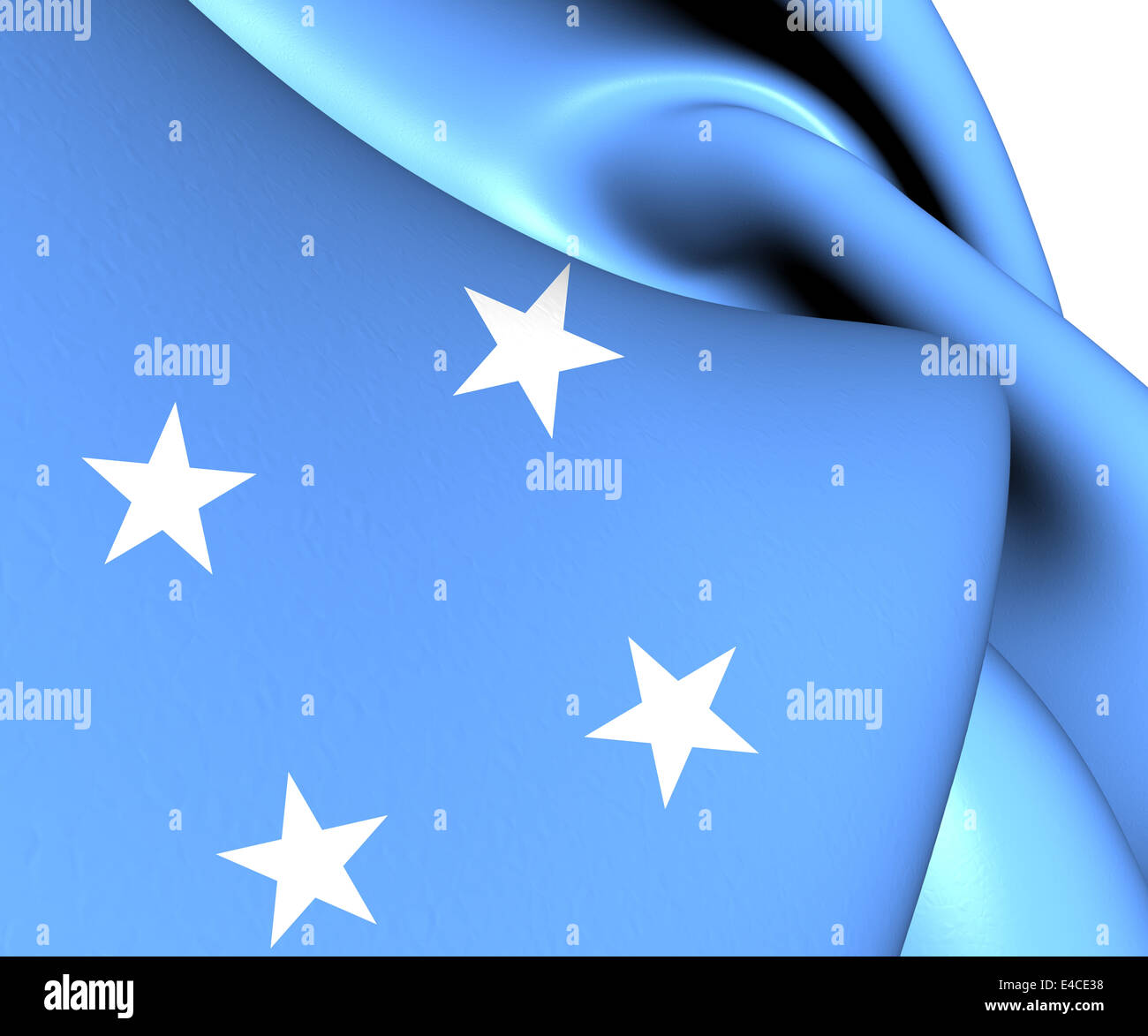 Flag of Micronesia. Close Up Stock Photo - Alamy