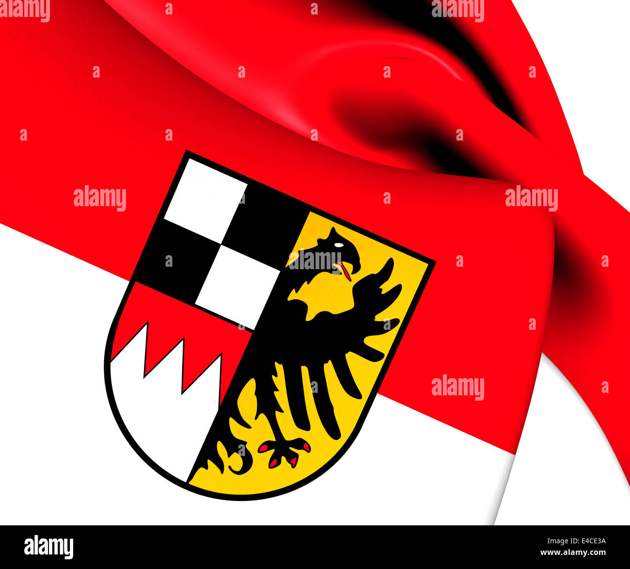 Flag of Middle Franconia, Germany. Close Up Stock Photo - Alamy