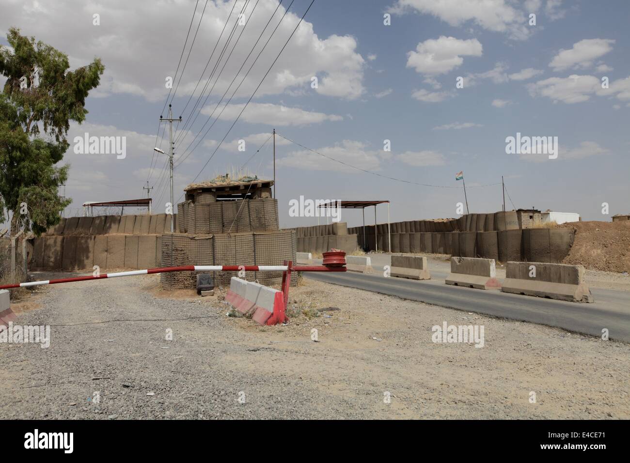 This check point was built by American troops in operation Iraqi ...