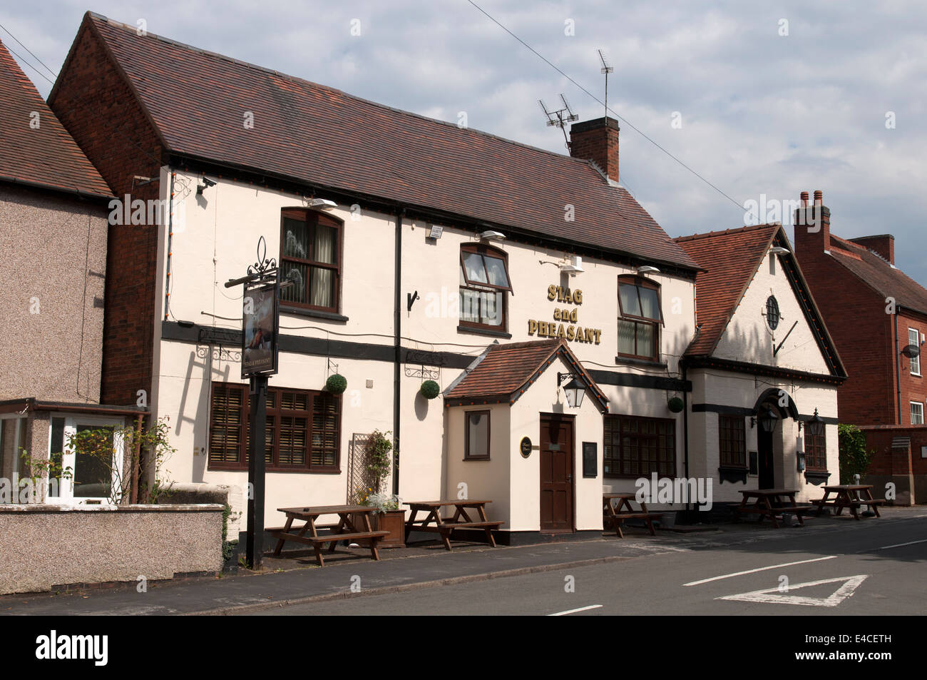 Stag and Pheasant pub, Hartshill, Warwickshire, UK Stock Photo - Alamy