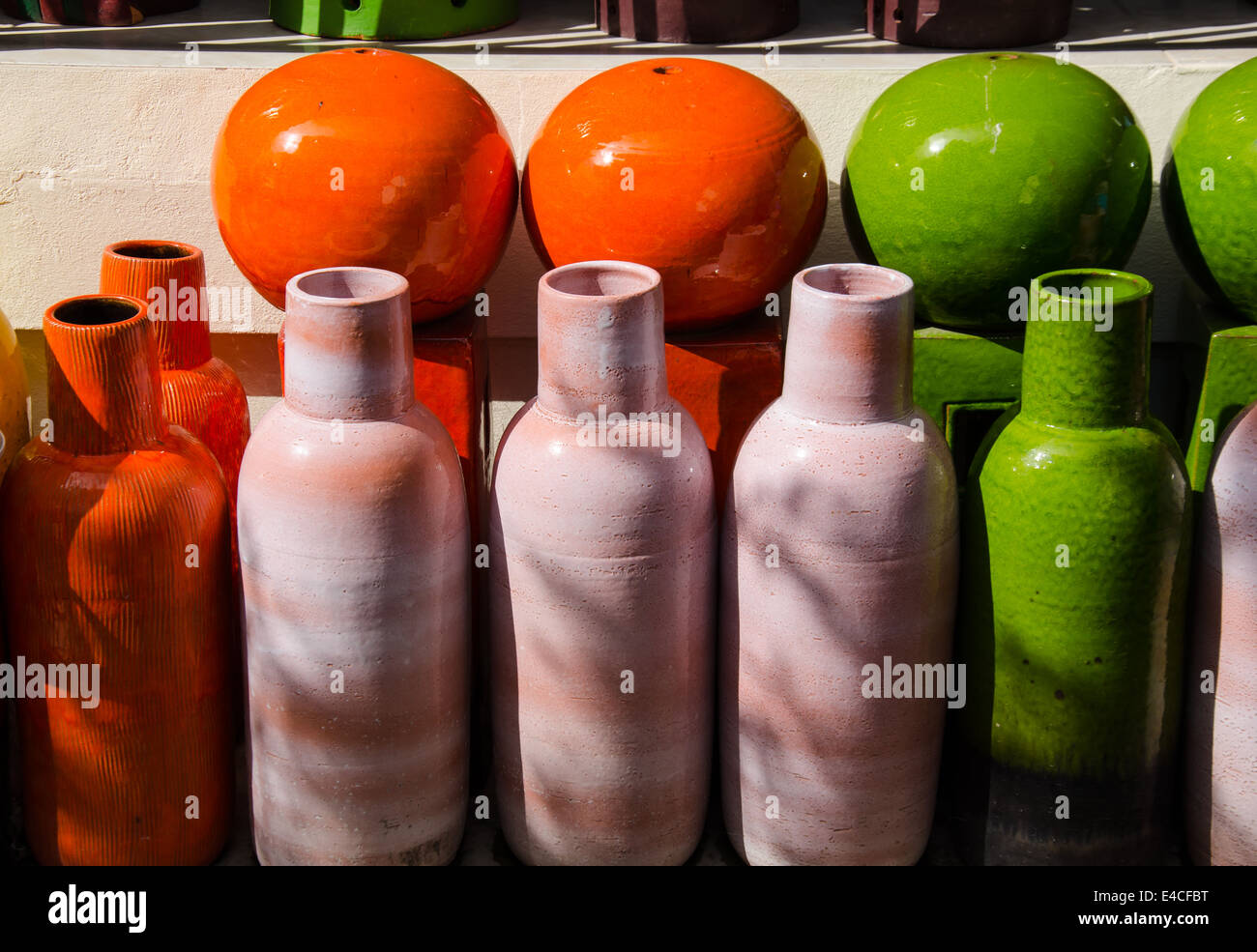 colorful of jar for household Stock Photo - Alamy