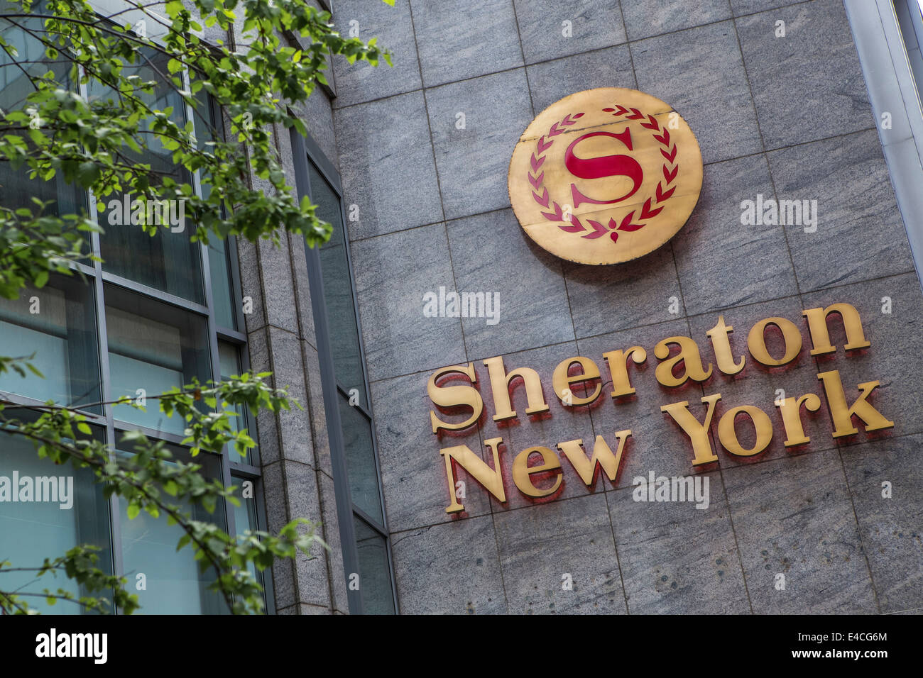 A Sheraton hotel is pictured in the New York City borough of Manhattan ...