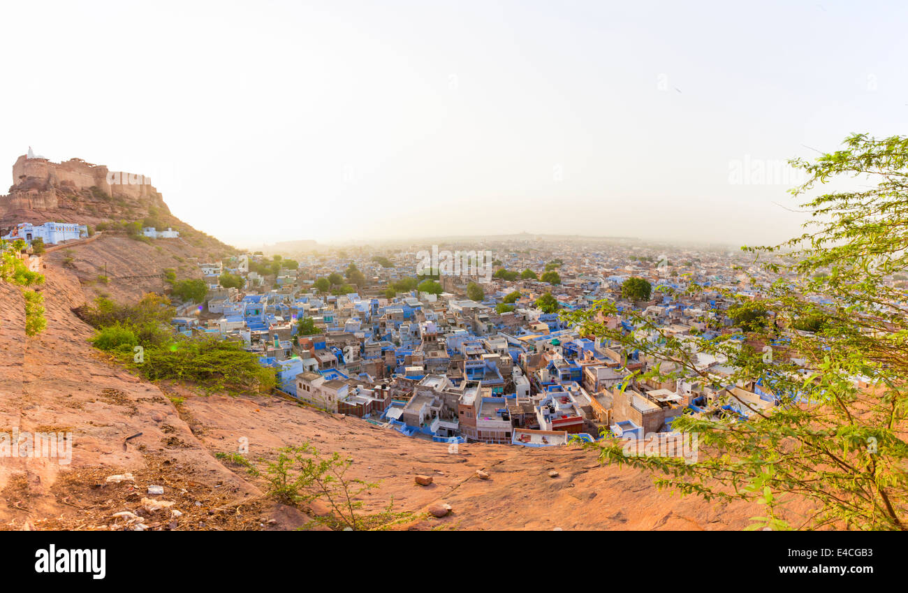 Sunrise panaroma over Jodhpur, Rajasthan, India Stock Photo - Alamy