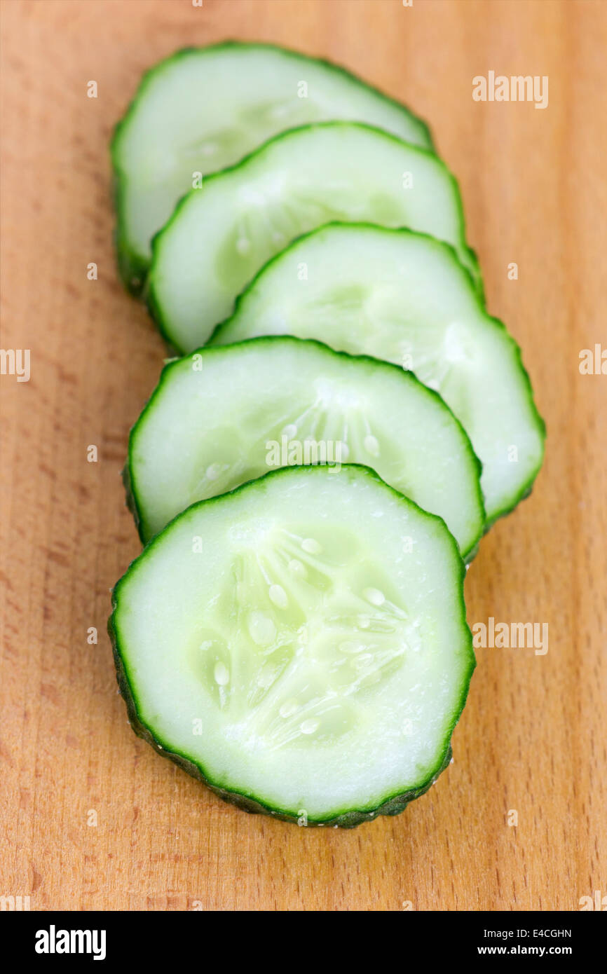 Fresh cucumber slices background Stock Photo - Alamy