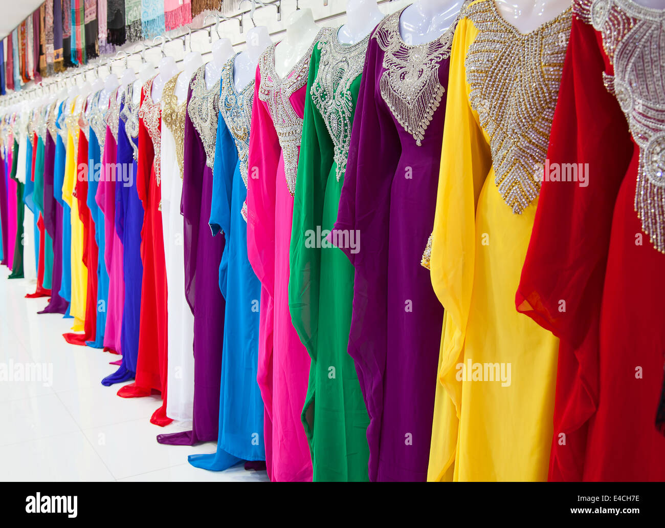 Textile souk (market) in Dubai, United Arab Emirates Stock Photo - Alamy