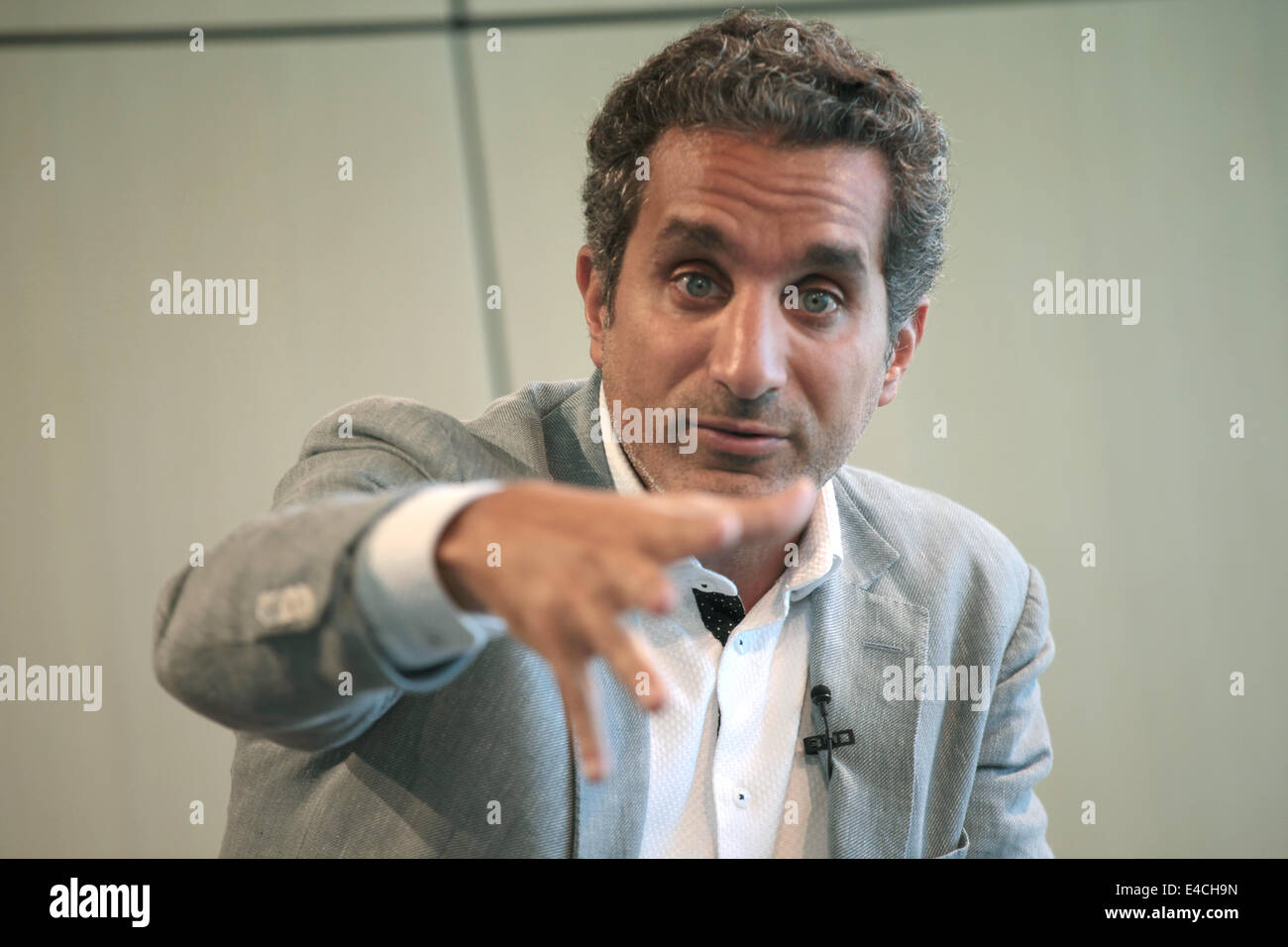 Berlin, Germany. 04th July, 2014. Egyptian cabaret performer Bassem ...