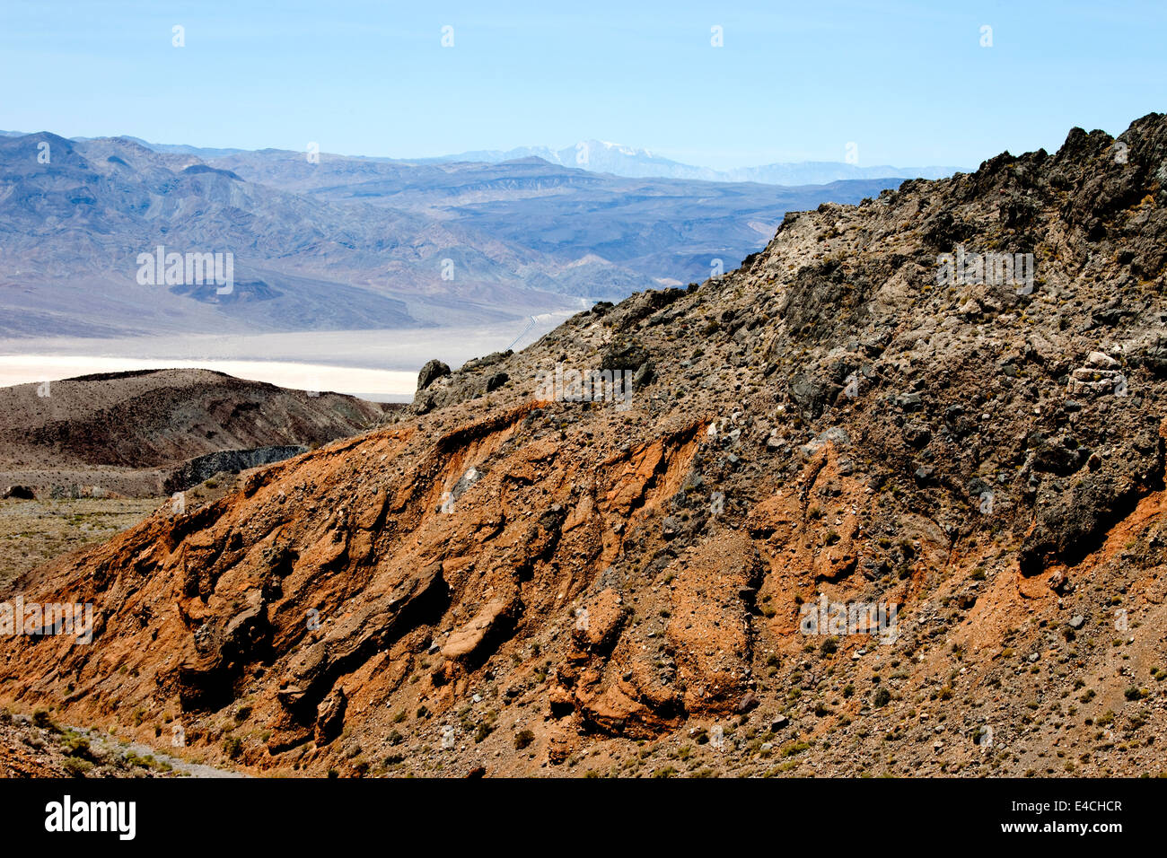 Towne Pass with Panamint Valley, Death Valley National Park, California ...
