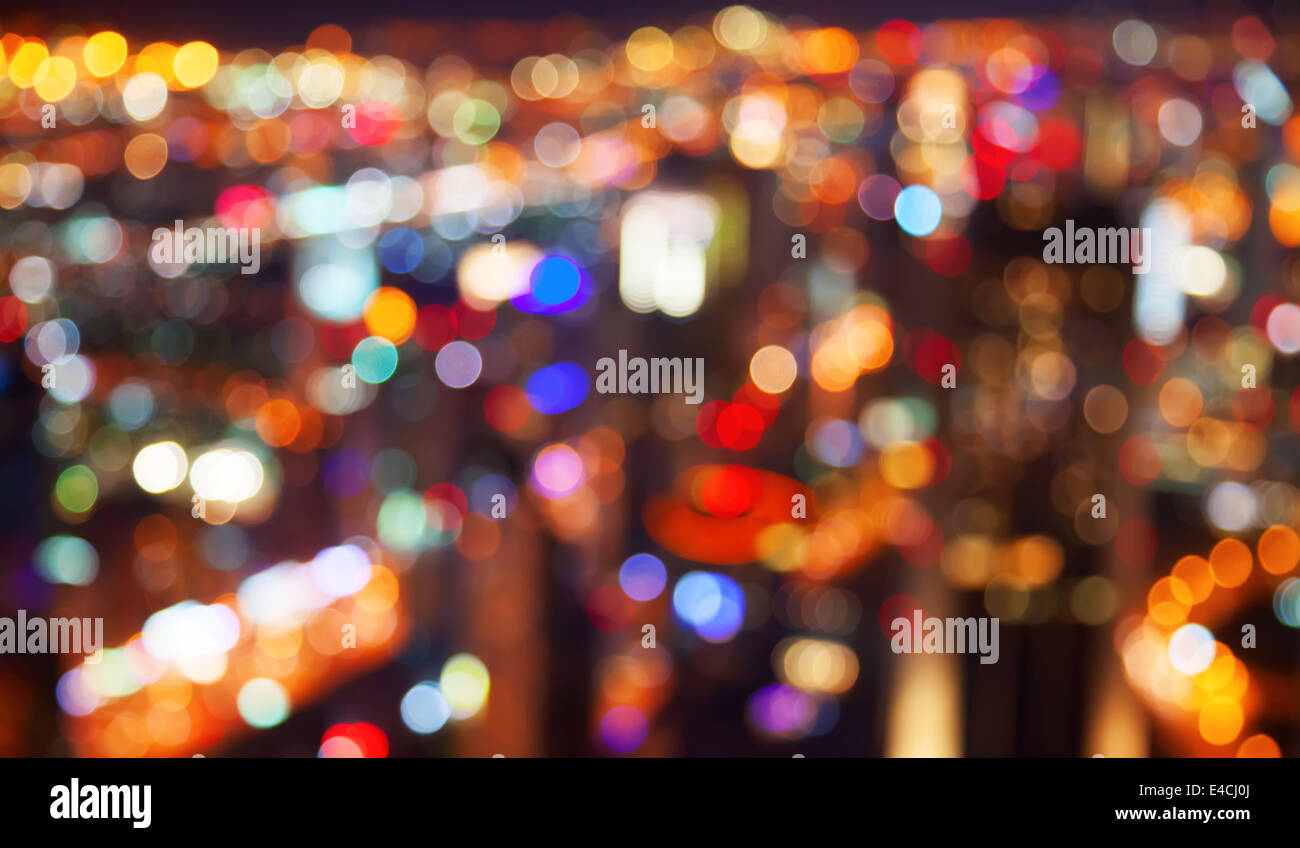 Night lights of the big city Stock Photo - Alamy