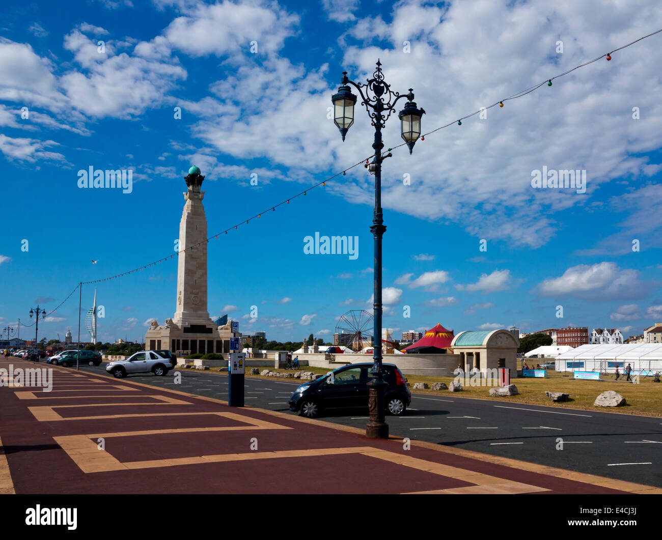 The Portsmouth Naval Memorial on Southsea Common in Hampshire England ...