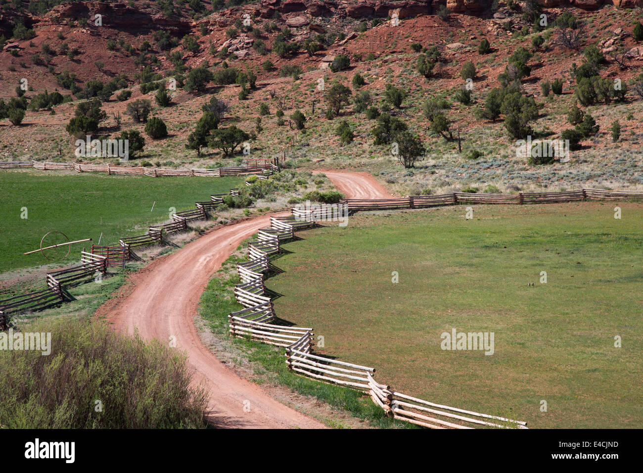 Torrey, Utah - A road on a southern Utah ranch Stock Photo - Alamy