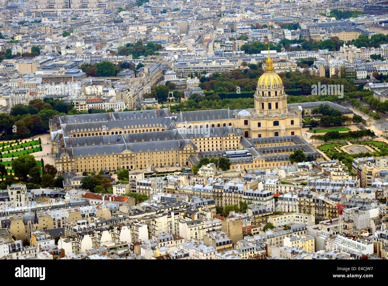 Les Invalides Eiffel Tower Paris France City of Lights Europe FR Stock ...