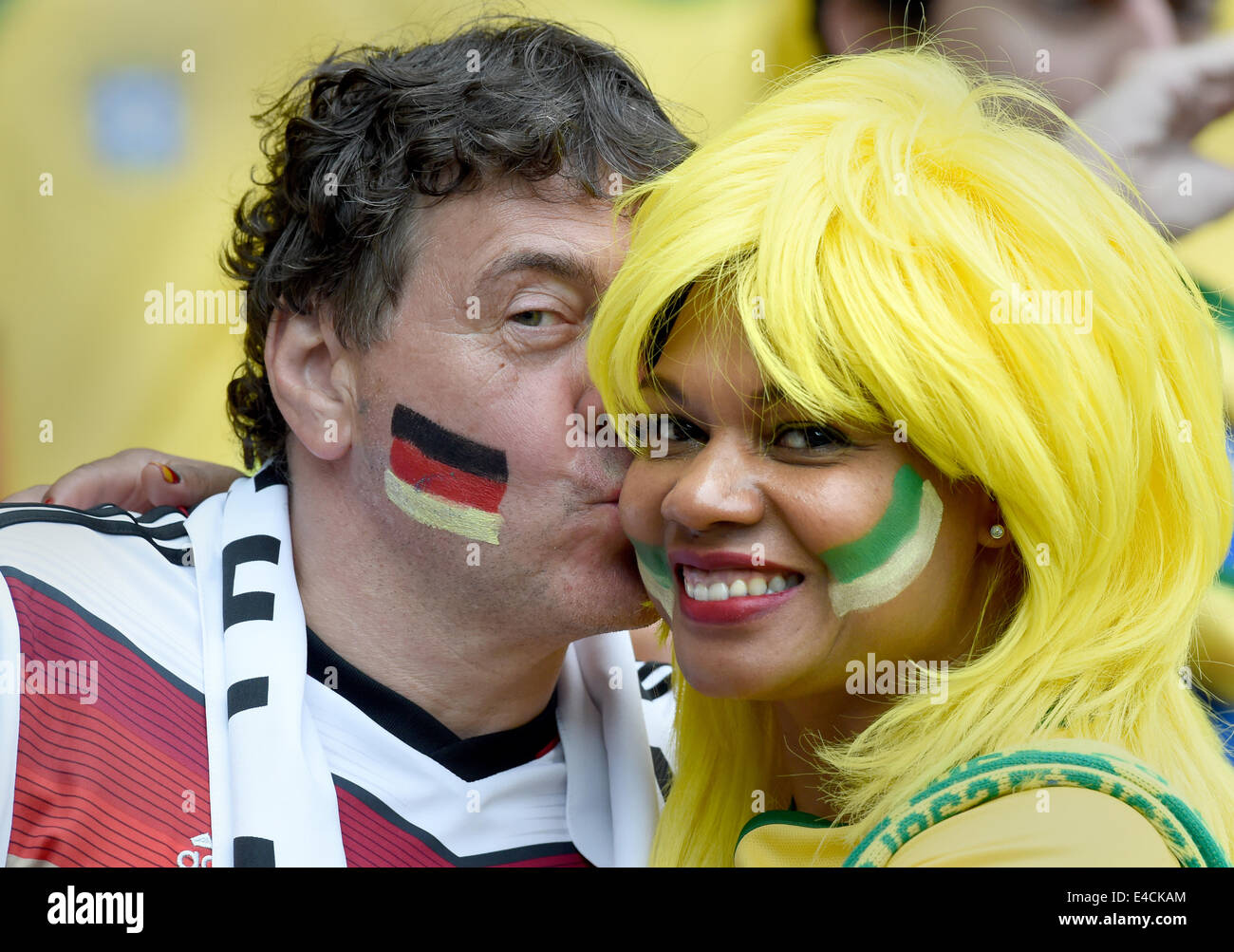Female fans of germany 2014 world cup in brazil hi-res stock ...