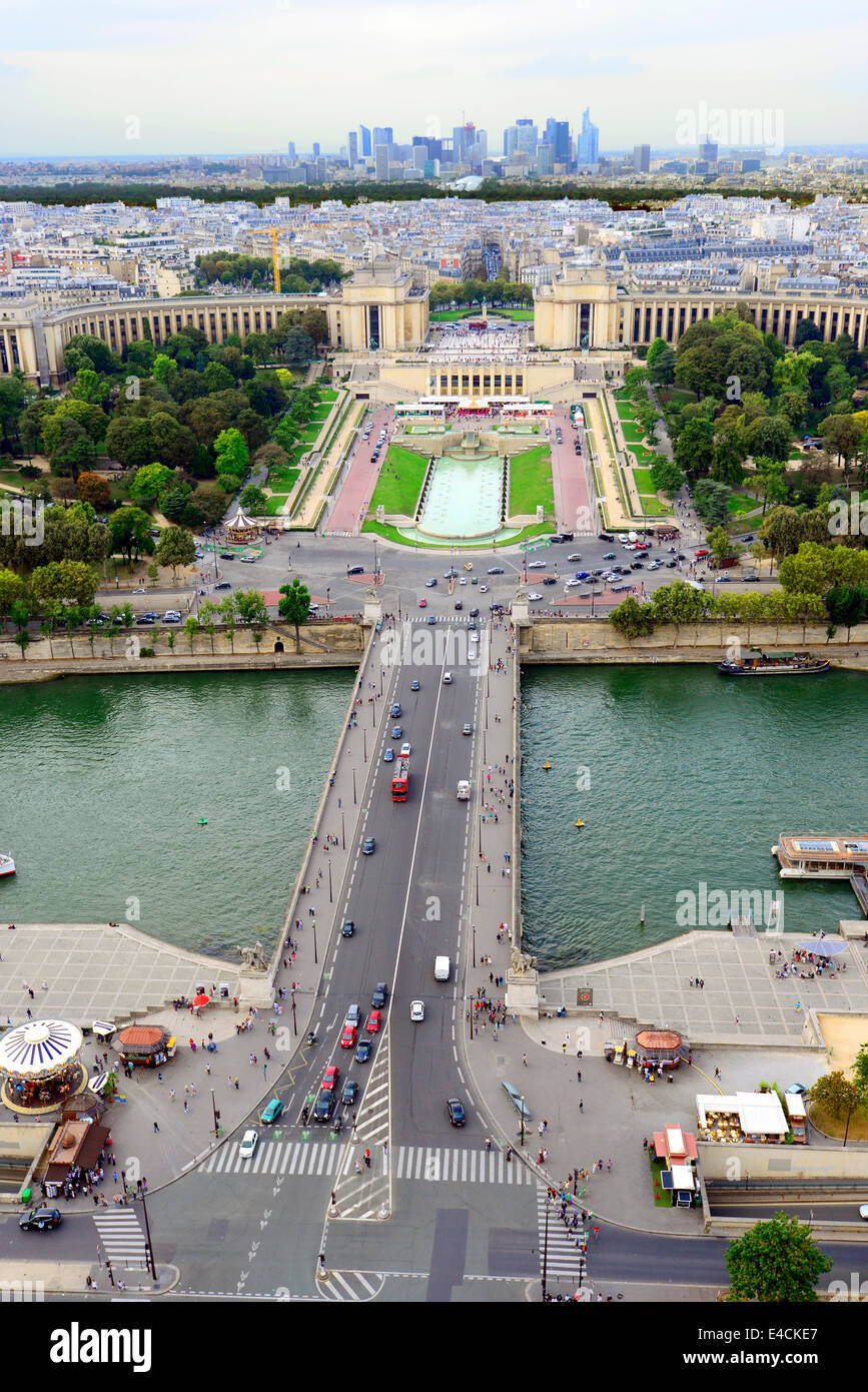 Panorama Seine River Paris France City of Lights Europe FR Eiffel Tower ...