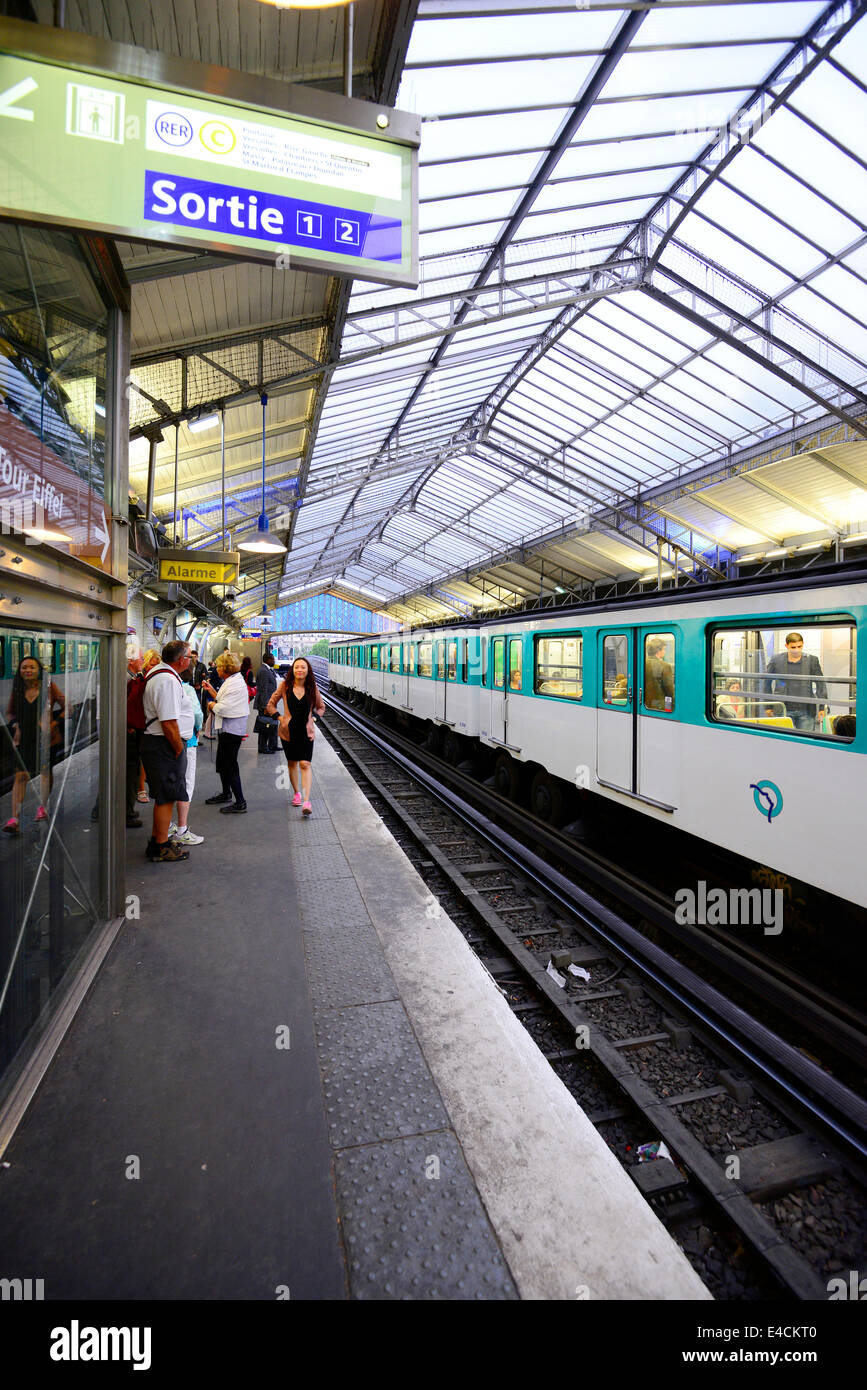 Subway Paris France City of Lights Europe FR Transportation Stock Photo ...