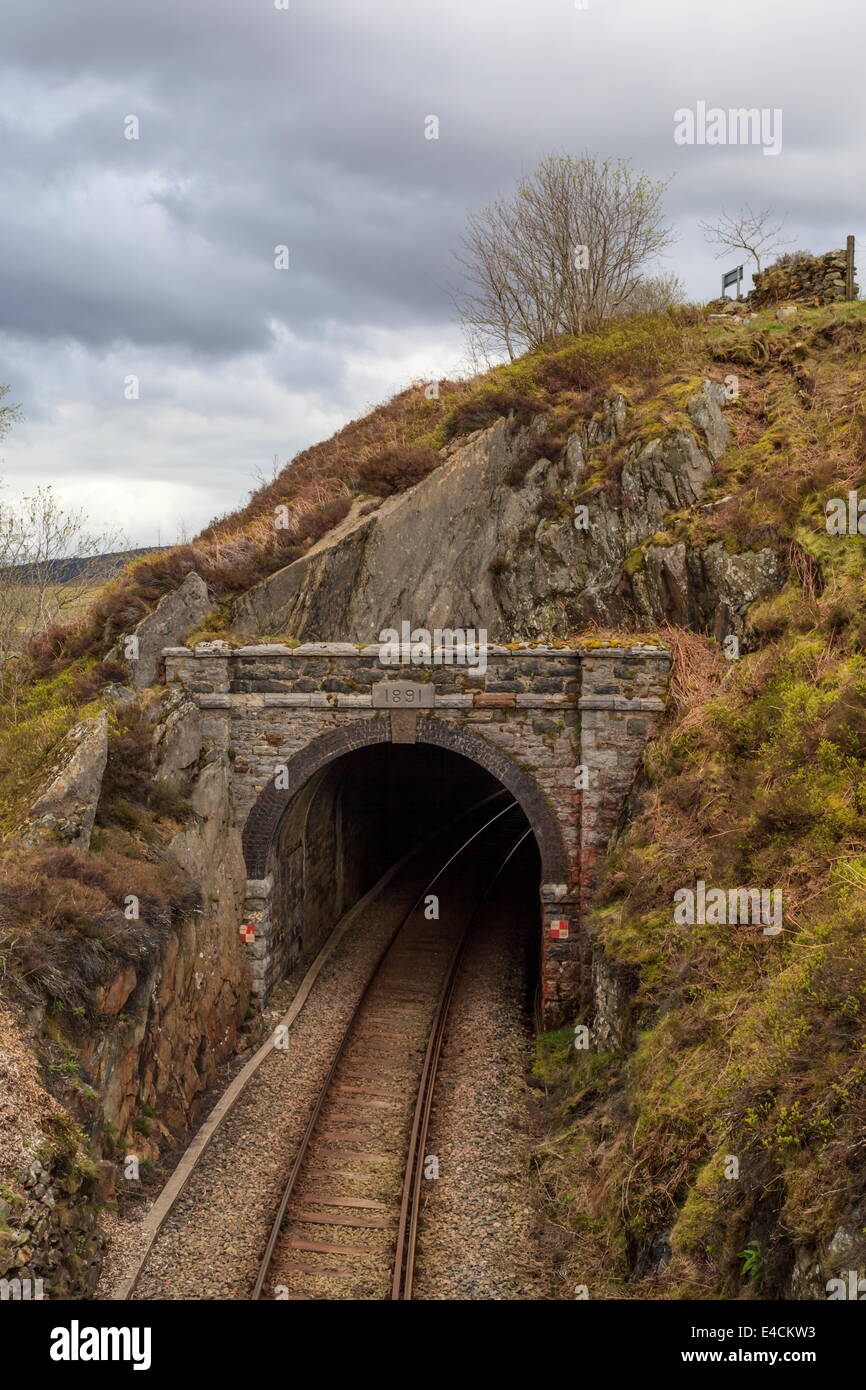 Railway tunnel near Roman Bridge, Snowdonia Stock Photo - Alamy