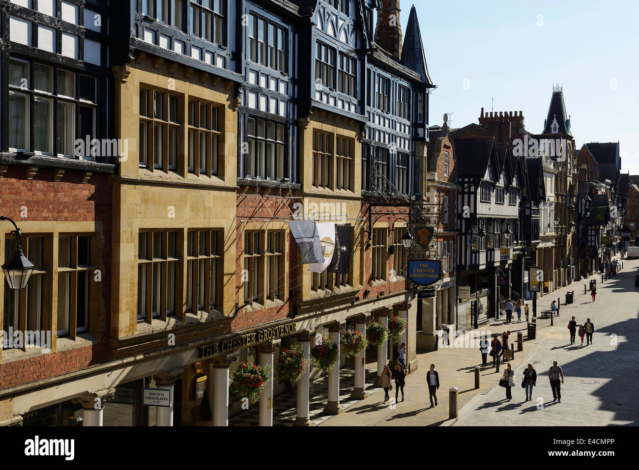 The Chester Grosvenor Hotel on Eastgate Street in Chester city centre ...