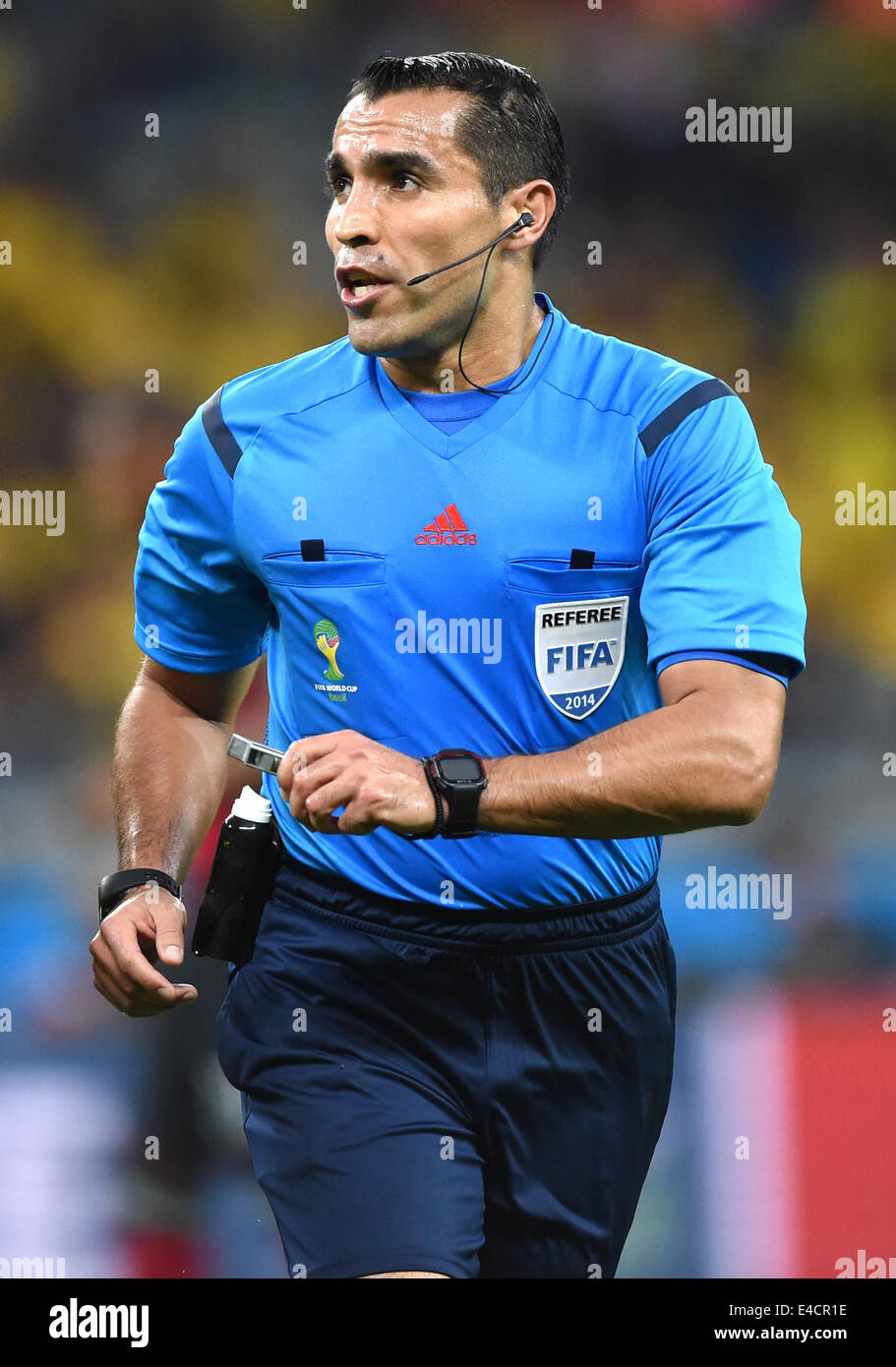 Belo Horizonte, Brazil. 08th July, 2014. Referee Marco Rodriguez of ...