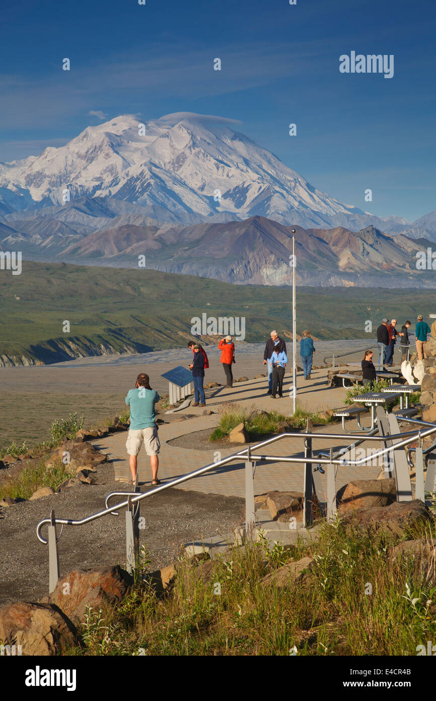 Mt McKinley also known as Denali, from the Eielson Visitor Center ...