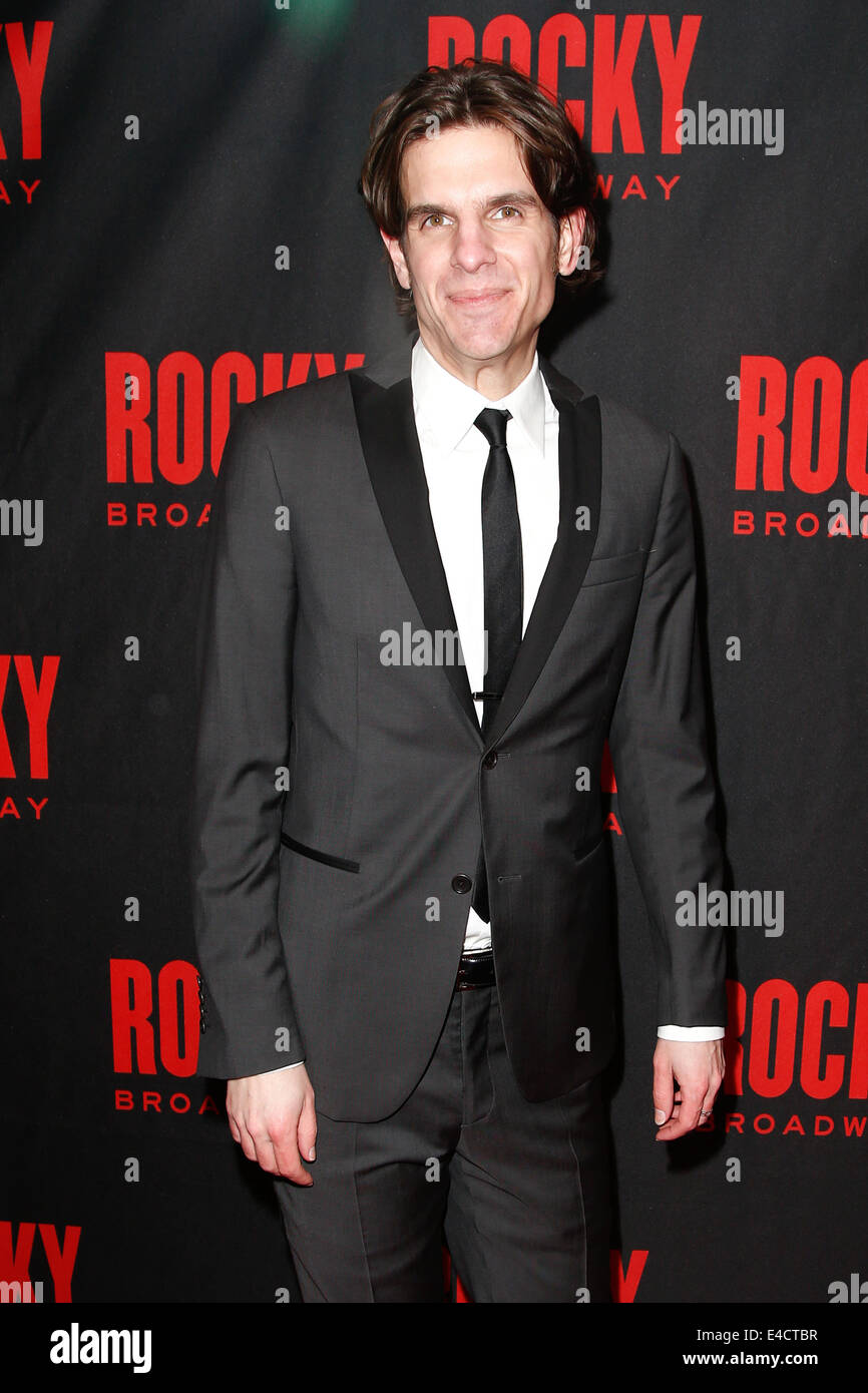 Director Alex Timbers attends the 'Rocky' Broadway opening night after ...