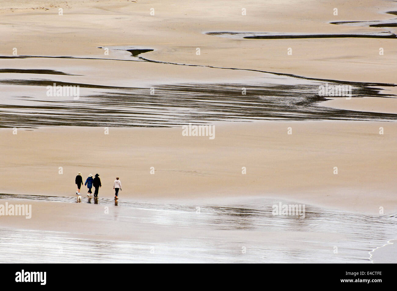 Walking on the Beach Stock Photo - Alamy