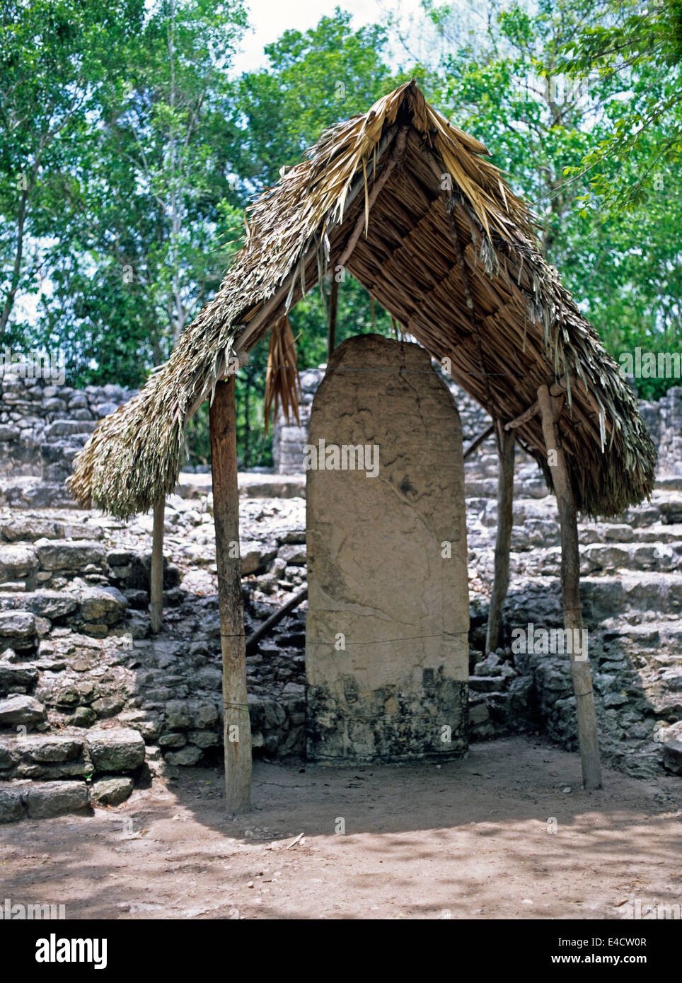 Ancient religious Mayan house with thatched roof, Cuba Stock Photo - Alamy