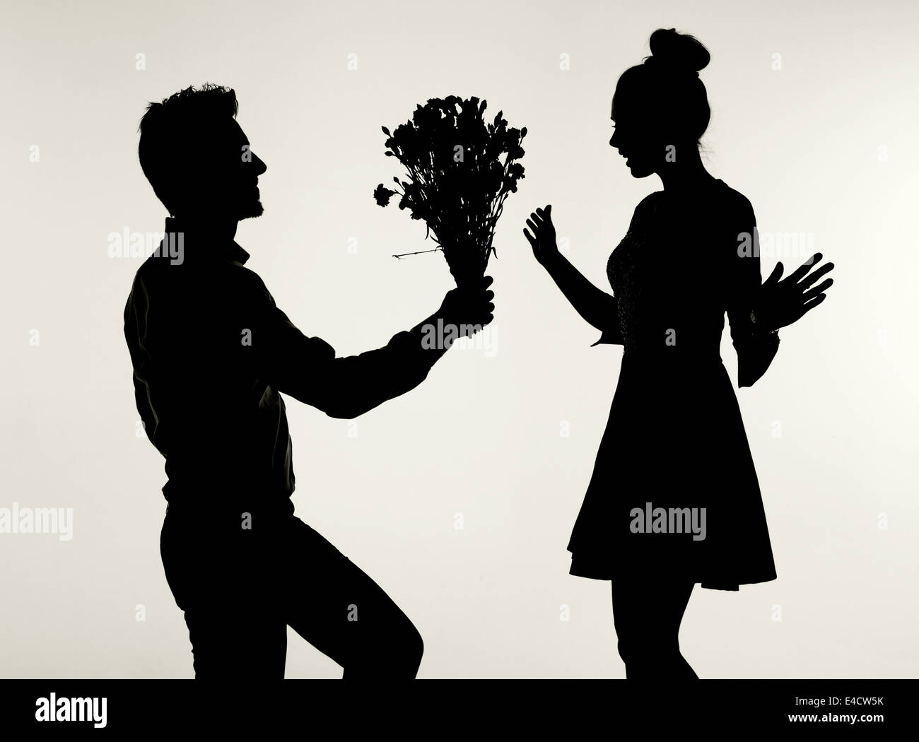 Proposal silhouette hi-res stock photography and images - Alamy