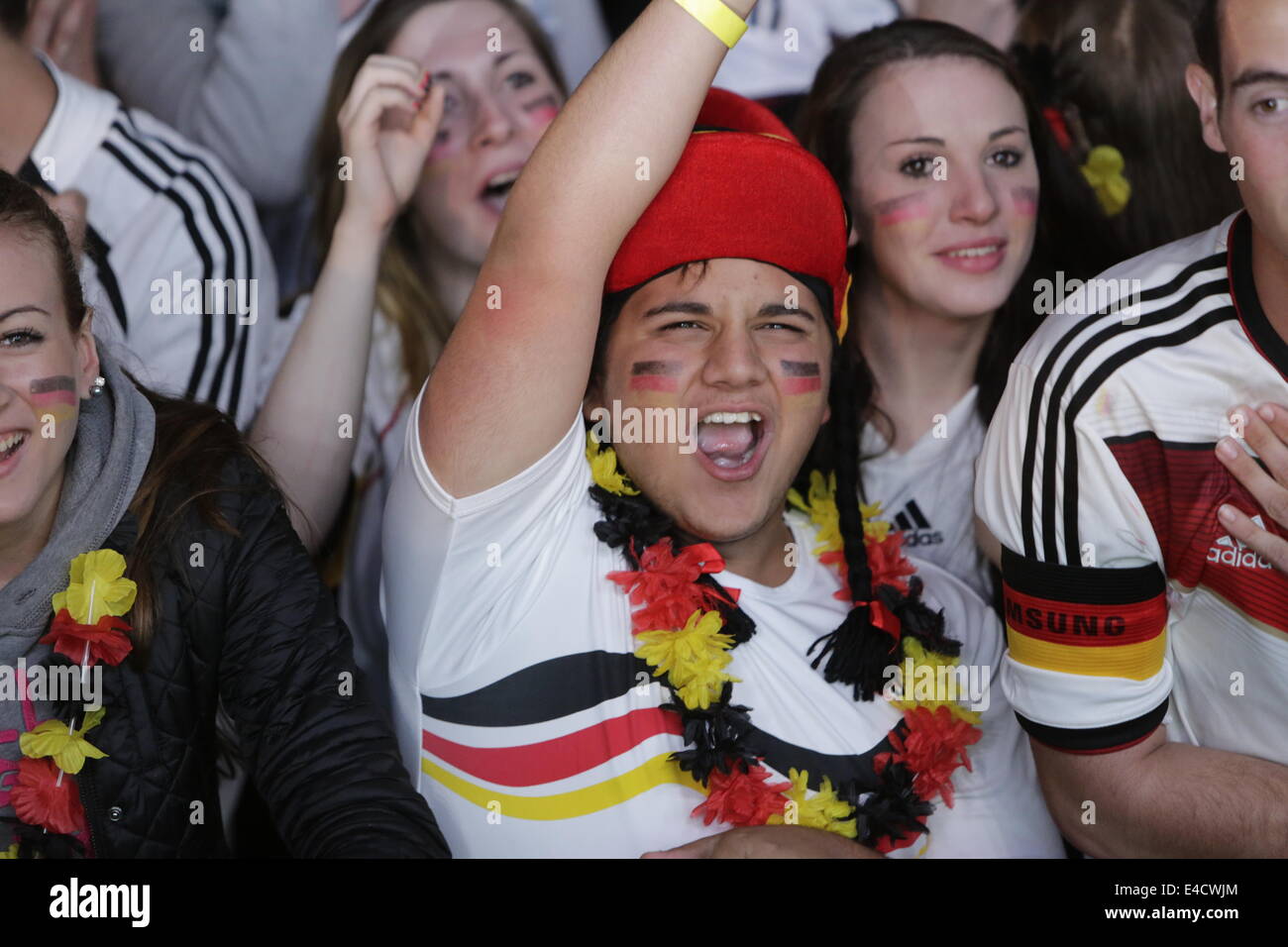 Brazil germany 7 1 world cup fans hi-res stock photography and images ...